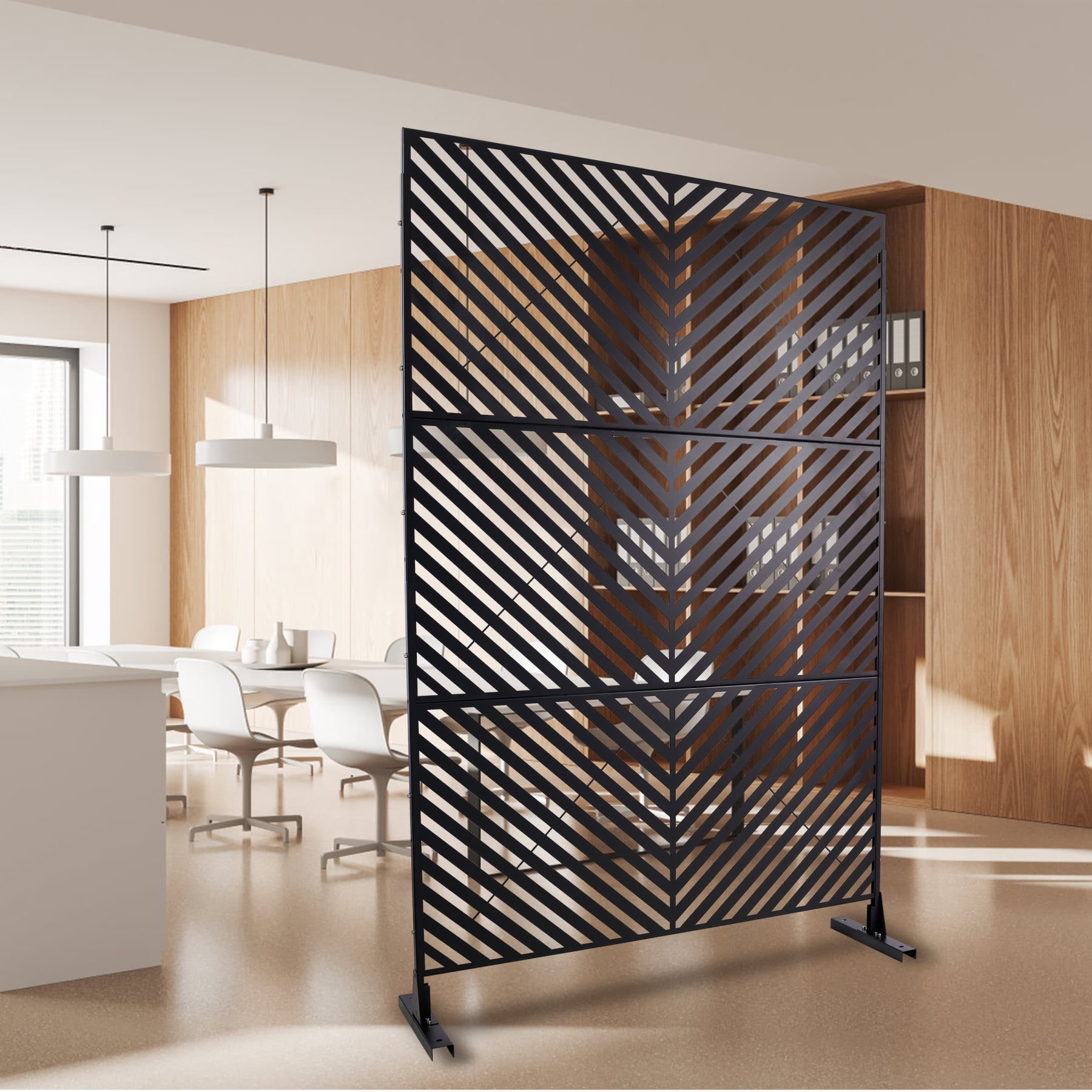 Outdoor & Indoor Privacy Screen Metal Privacy Screen, Freestanding ...
