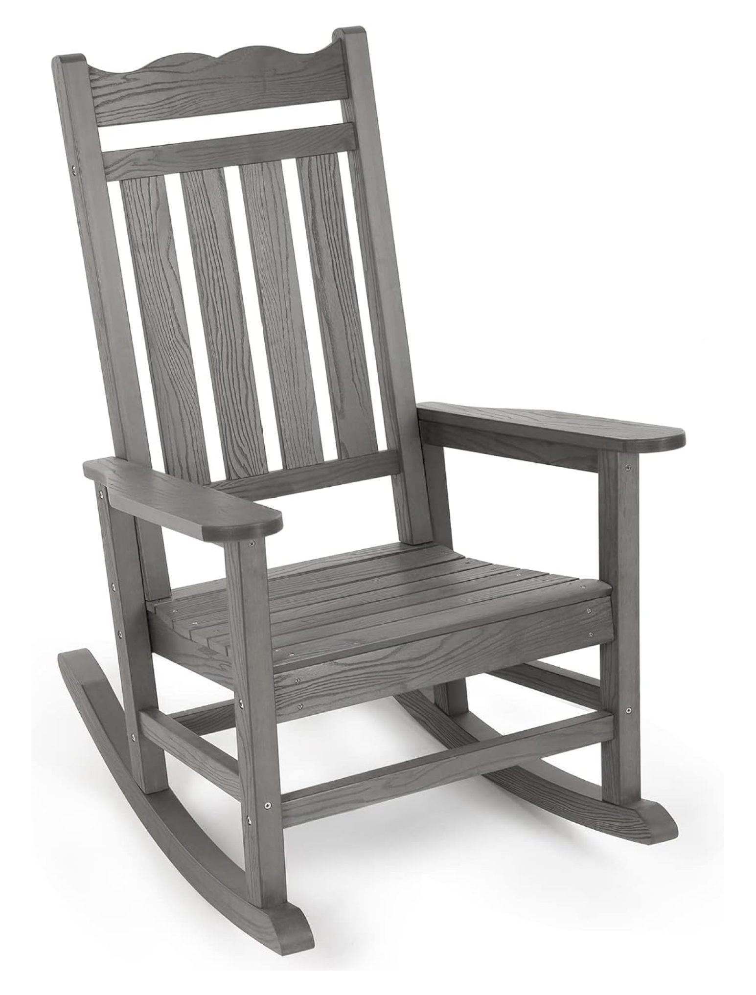 Outdoor & Indoor Rocking Chair, All-Weather Porch Rocker with 400 lbs ...