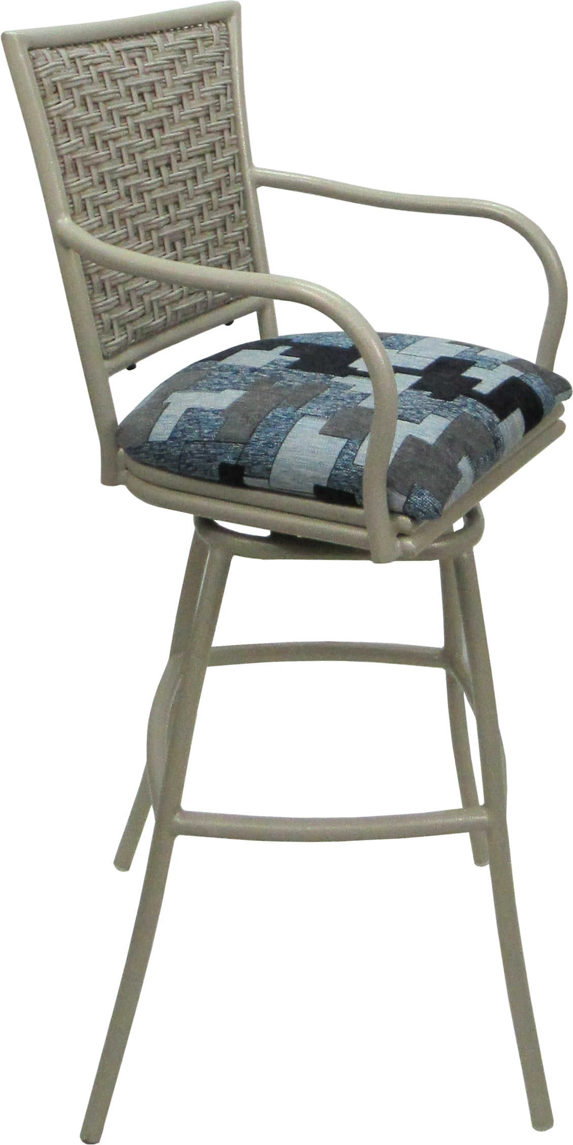 Outdoor Indoor Swivel Bar Stool 30" Seat - Erin - Craftsman Flint ...