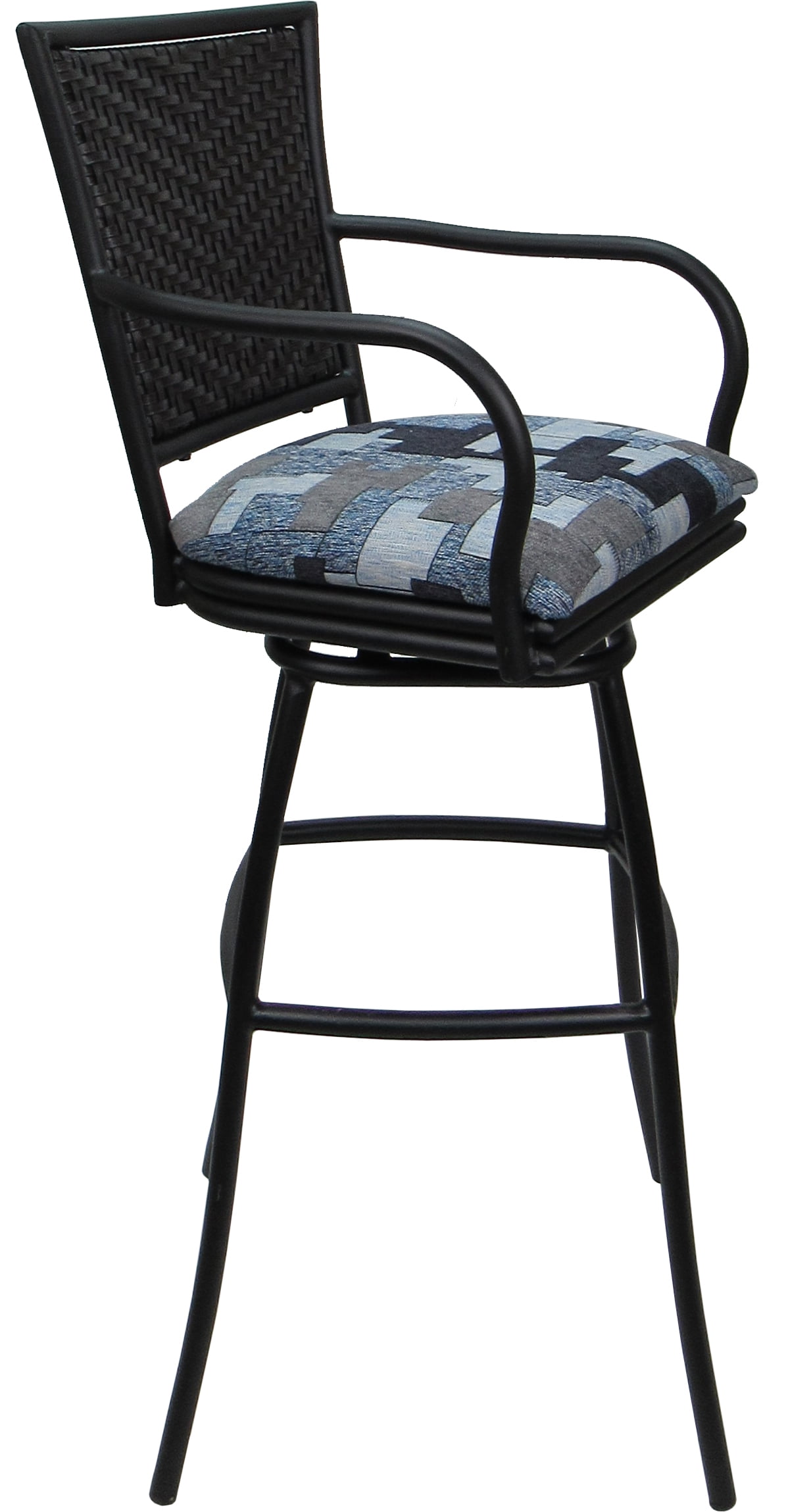 Outdoor Indoor Swivel Bar Stool 30" Seat - Erin - Craftsman Flint ...