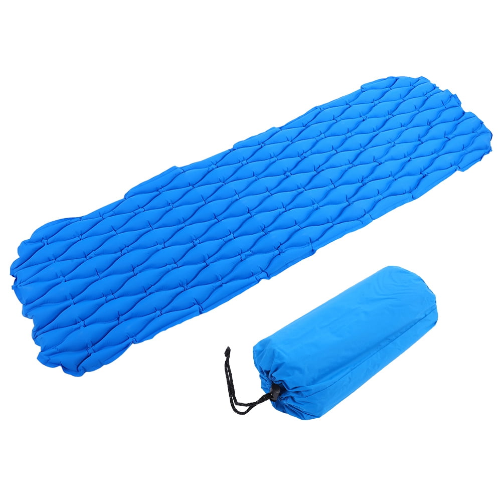 Outdoor Inflatable Folding Air Mattress Sleeping Pad Cushion Bed Single ...