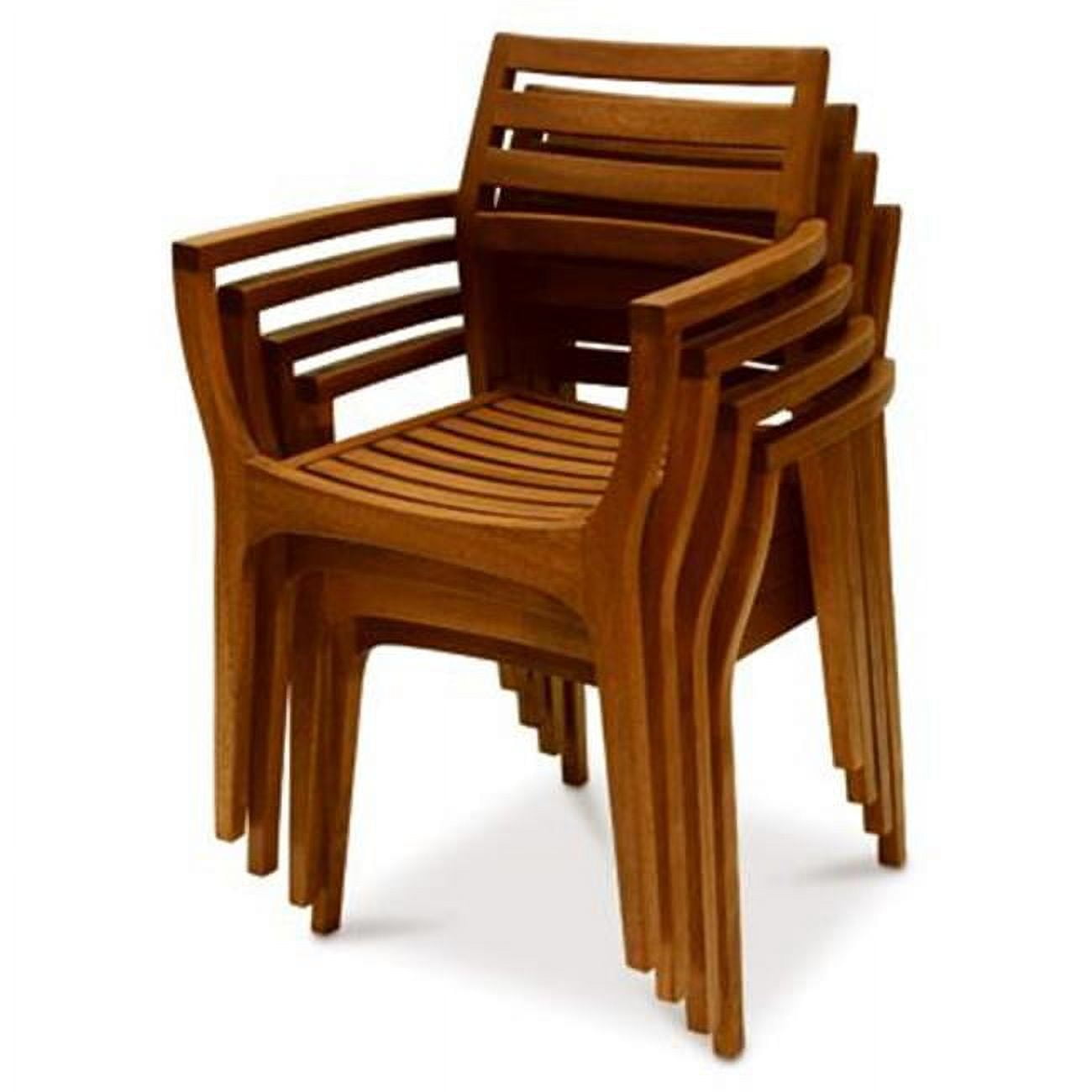 Outdoor Interiors 212259 Danish Stack Chair - Stack of 4 - Walmart.com