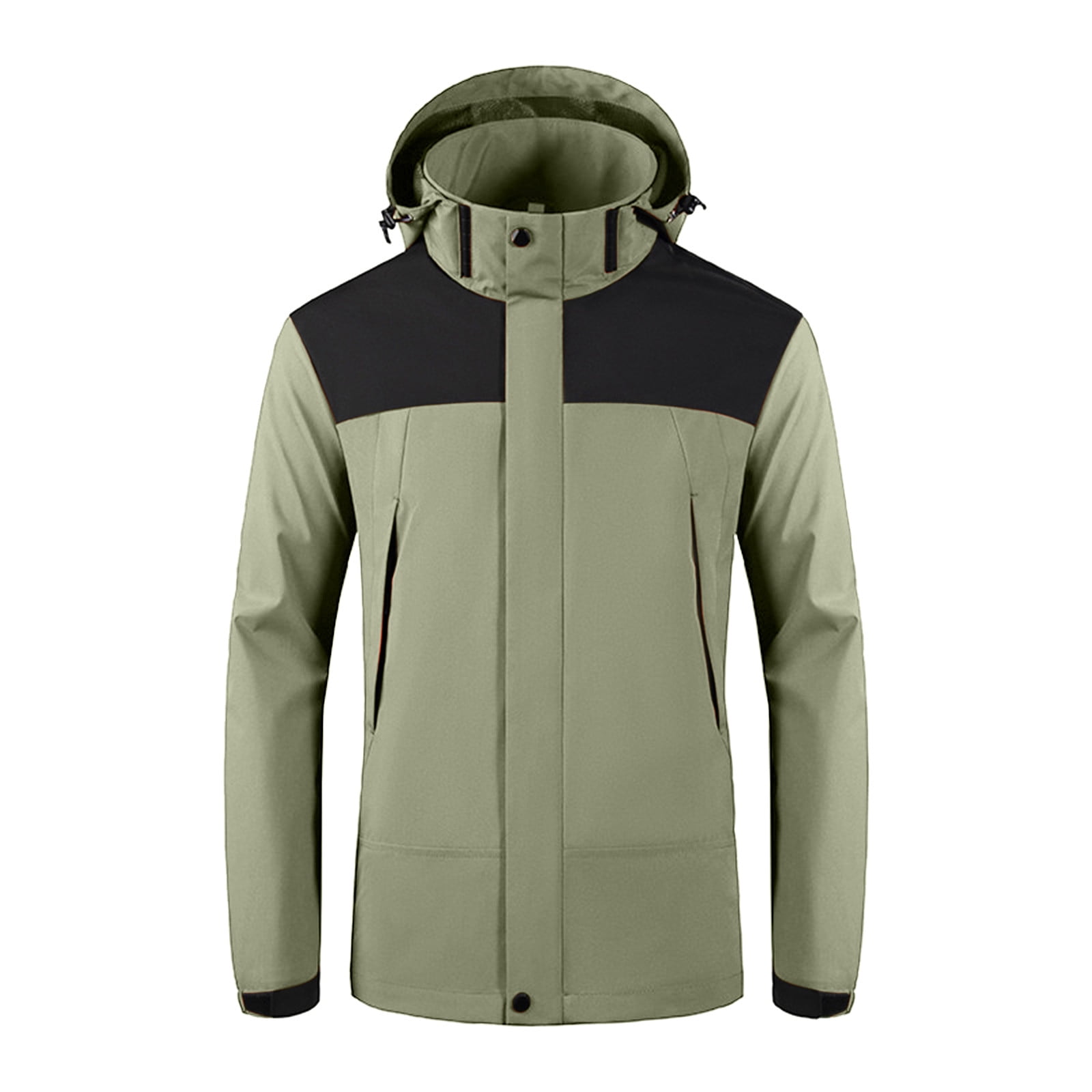 Outdoor Jacket for Men Winter Hiking Tooling Hooded Jacket Coat ...