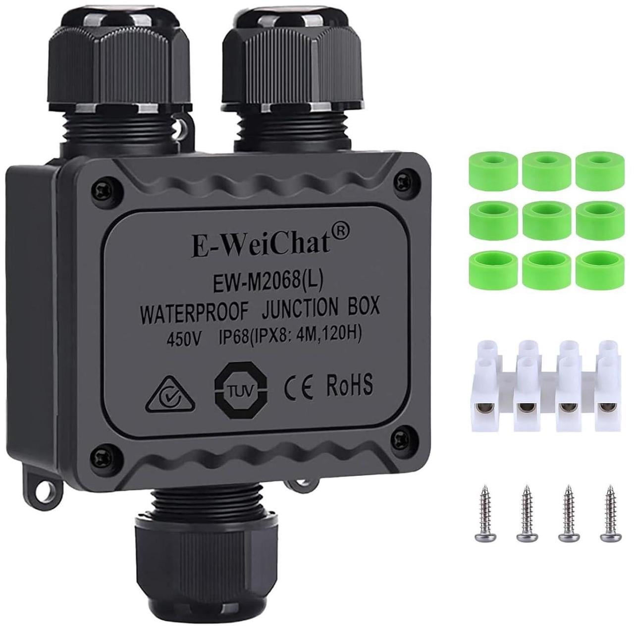Outdoor Junction Box,ip68 Waterproof Junction Box,3-Way Y Outdoor ...