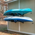 Outdoor Kayak Storage Rack | 2 Level Adjustable Wall Mount - Walmart.com