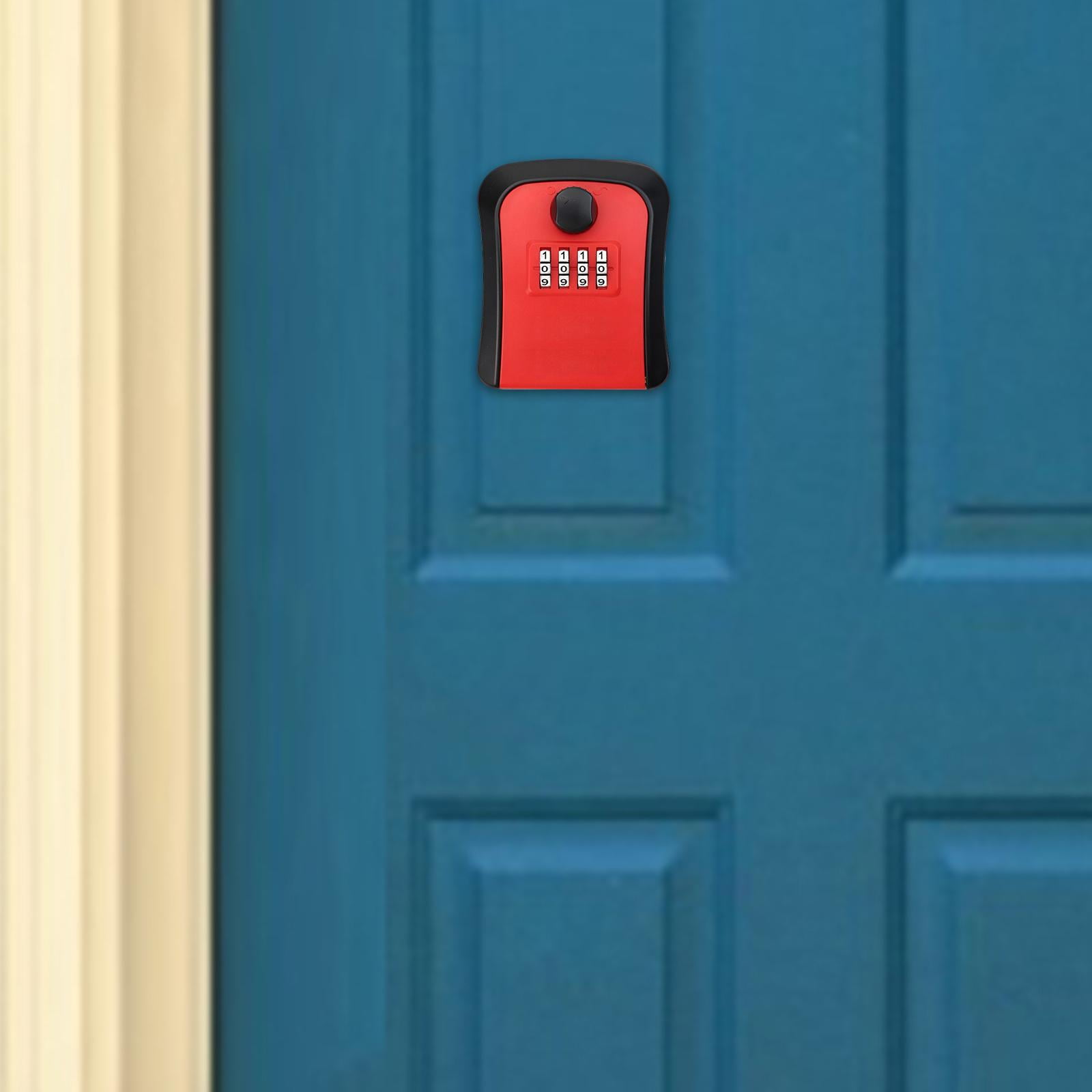 Outdoor Box 4 Digit Wall Mounted for Indoor Garage Garden Red - Walmart.com