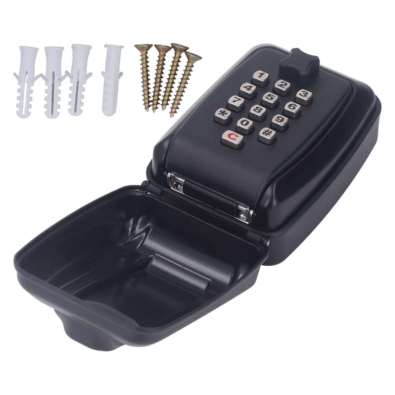 Outdoor Key Lock Box Waterproof Wall Mounted 12 Digit Combination Key ...