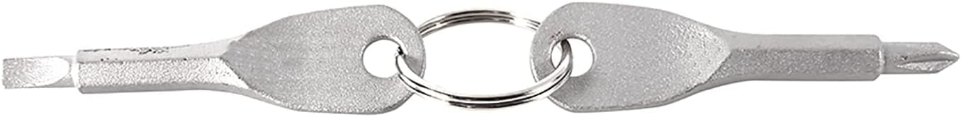 Outdoor Keyring Screwdriver, 2 Keys Outdoor Pocket Tool EDC Stainless ...