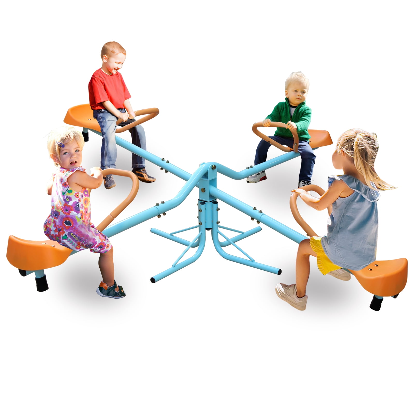 Outdoor Kids Spinning Seesaw Sit and Spin Teeter Totter Outdoor ...