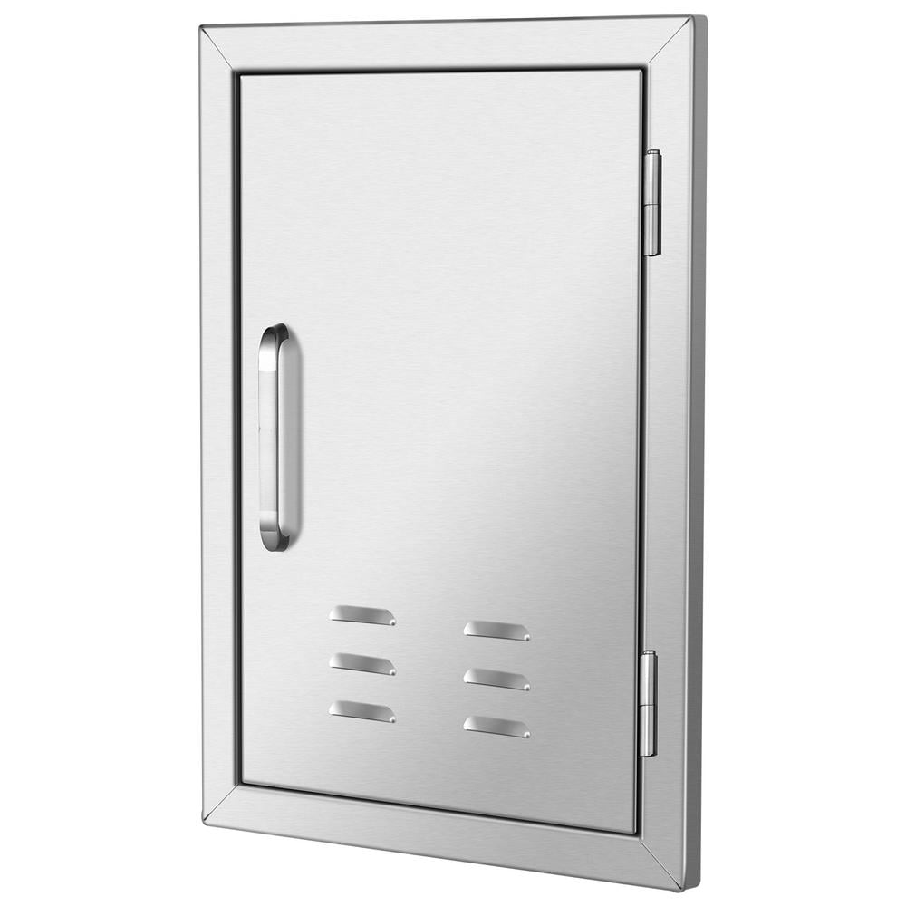 Outdoor Kitchen BBQ Stainless Steel Single Door 17Wx24H Inches Single ...