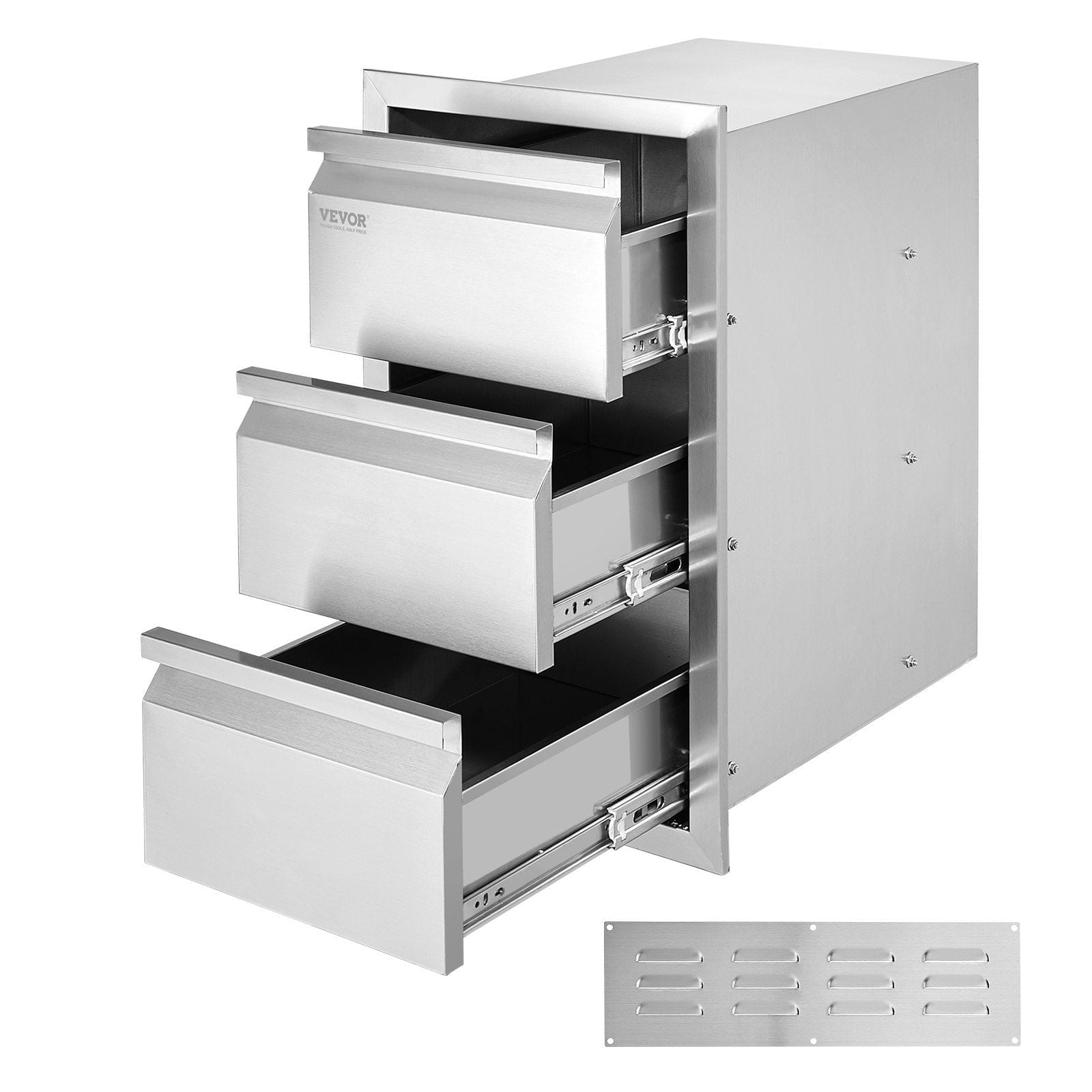 Outdoor Kitchen Box Frame Style Flush Mount BBQ Drawers with Stainless ...