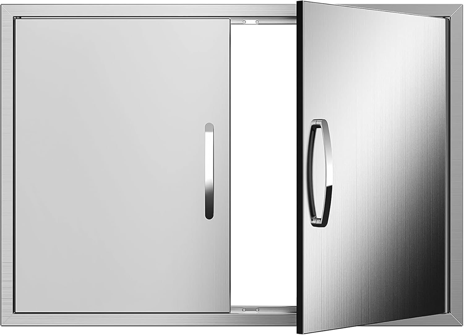 Outdoor Kitchen Door 30" W x 21" H 304 Brushed Durable Stainless Steel ...