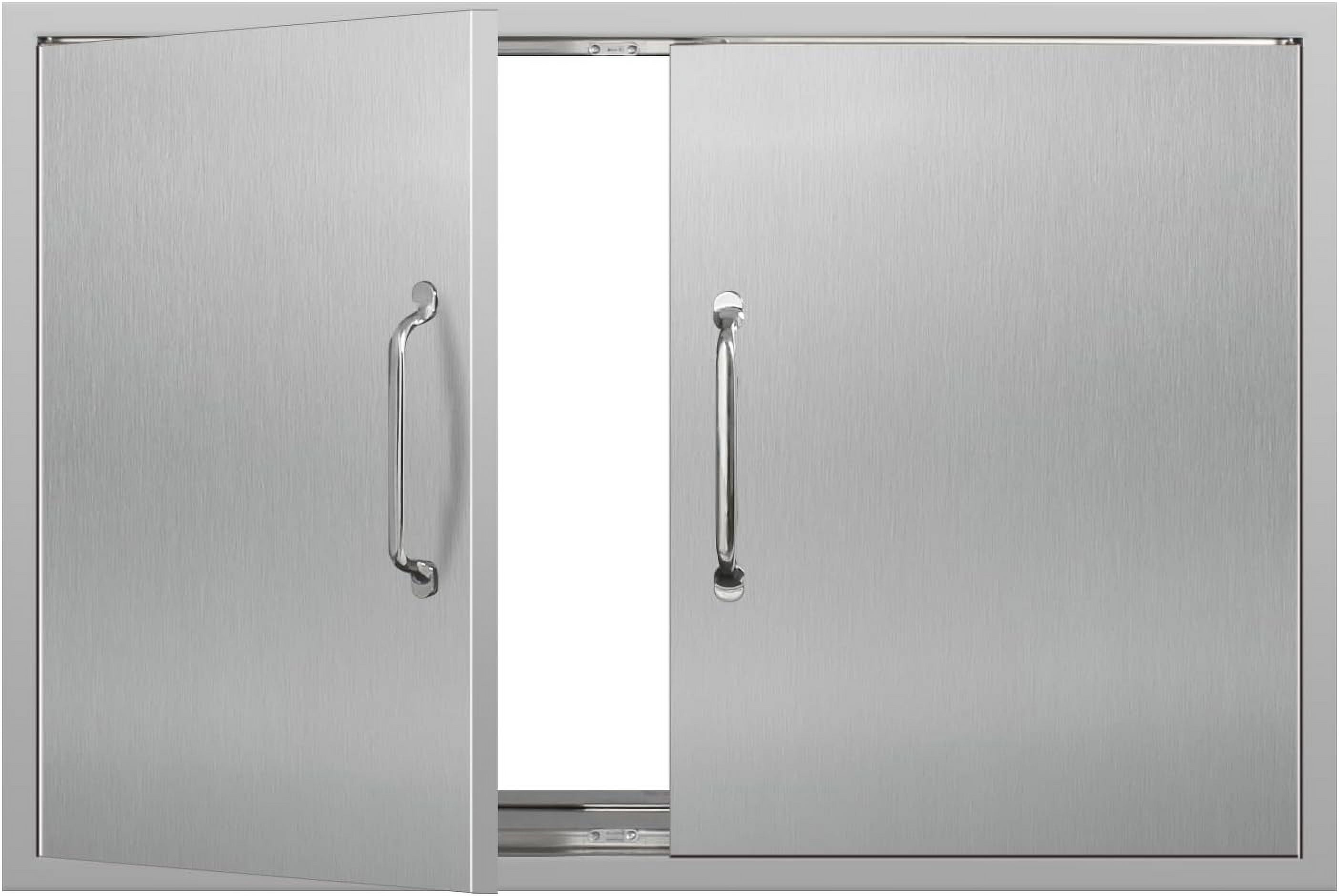 Outdoor Kitchen Doors 17W x 23H Inch Stainless Steel Doors, Vertical ...