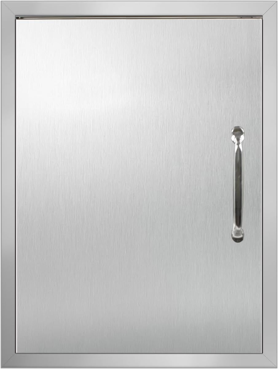 Outdoor Kitchen Doors 17W x 23H Inch Stainless Steel Doors, Vertical ...