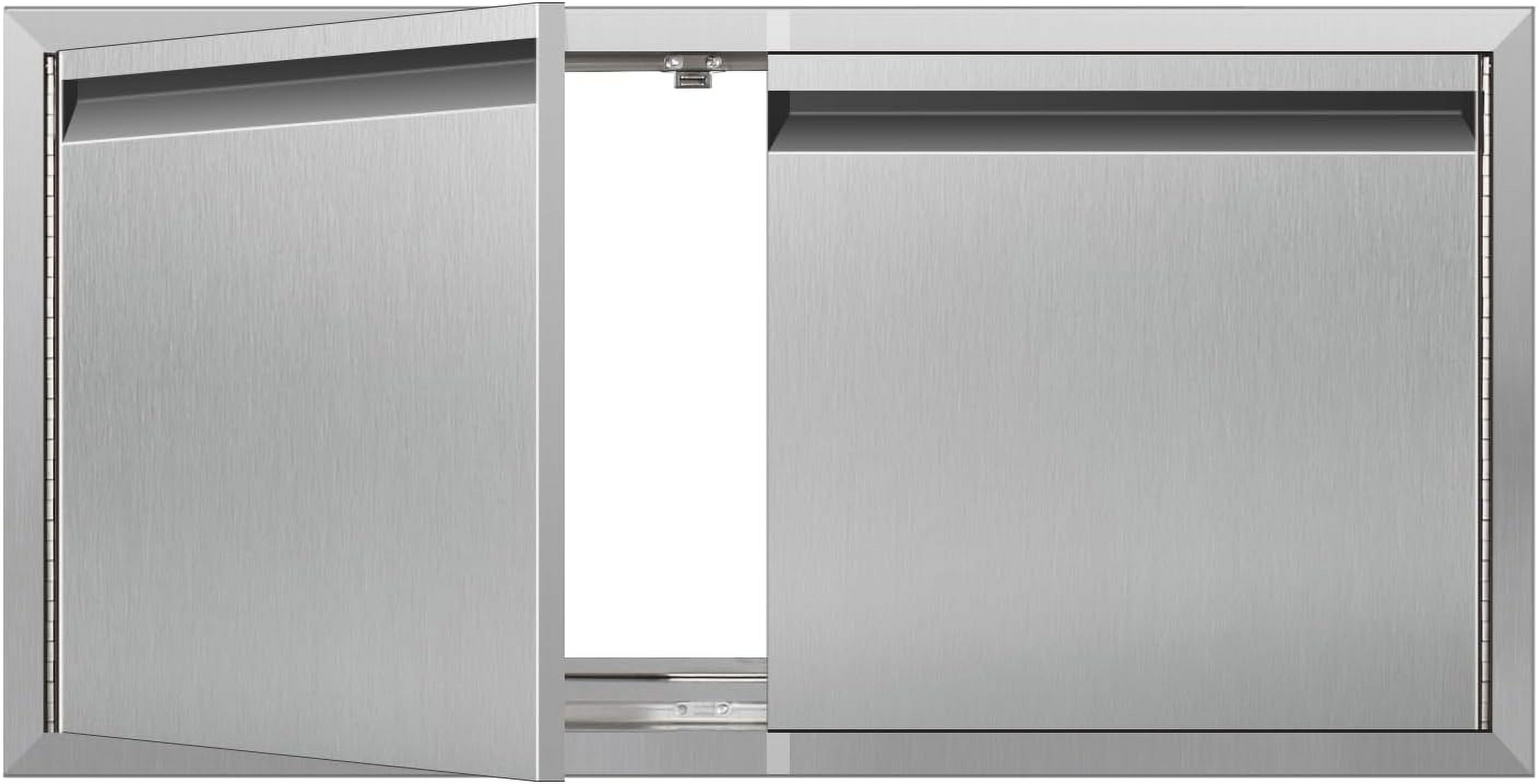 Outdoor Kitchen Doors 26W x 24H Inch Access Door with Hidden Handles ...