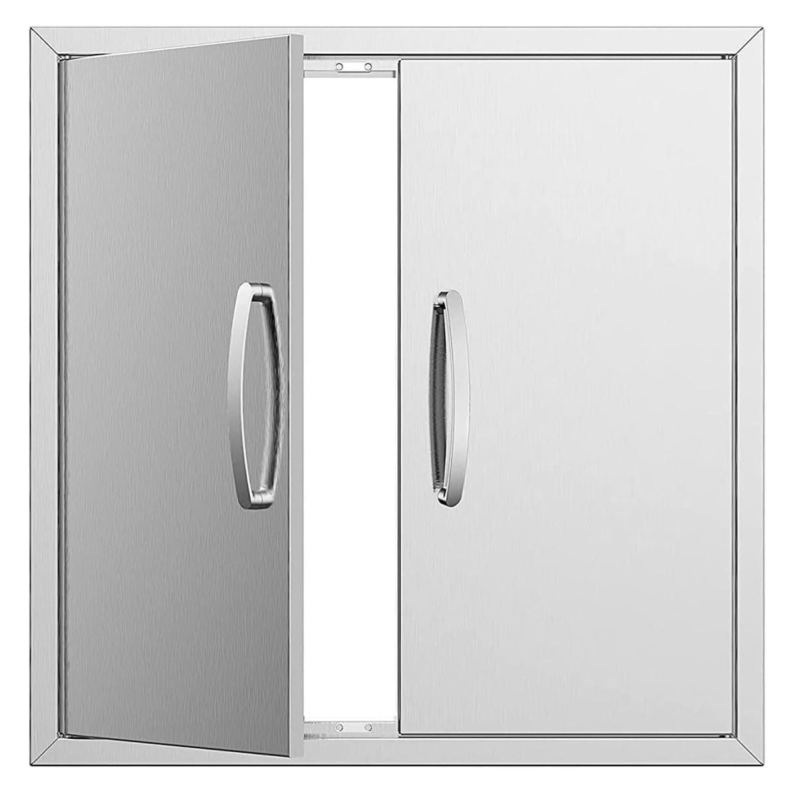 Outdoor Kitchen Doors 24W x 24H Inch, Double BBQ Access Doors, 304 ...
