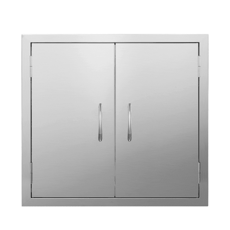 26" x 24" 2-Piece Double-Layer Stainless Steel BBQ Access Doors (0.8mm ...