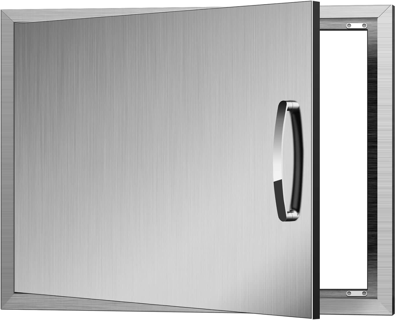Outdoor Kitchen Doors 27''W X 20''H, Flush Mount Stainless Steel BBQ ...