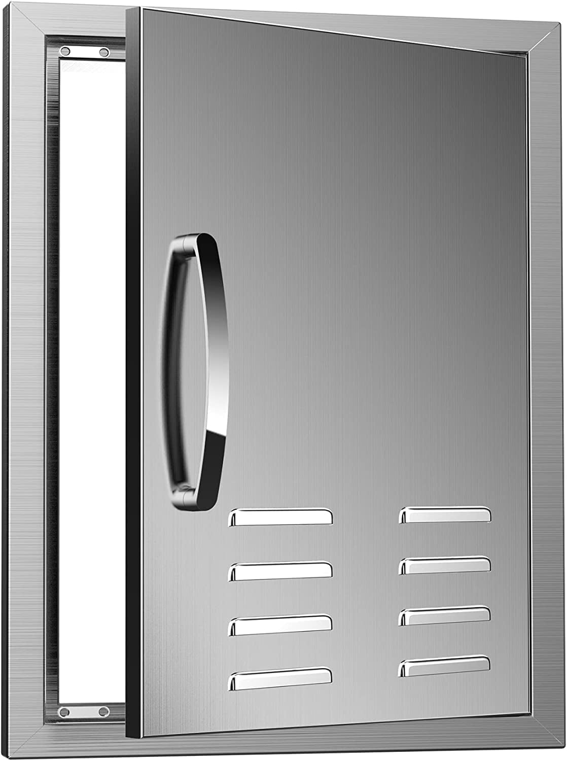 Outdoor Kitchen Doors 27''W X 20''H, Flush Mount Stainless Steel BBQ ...
