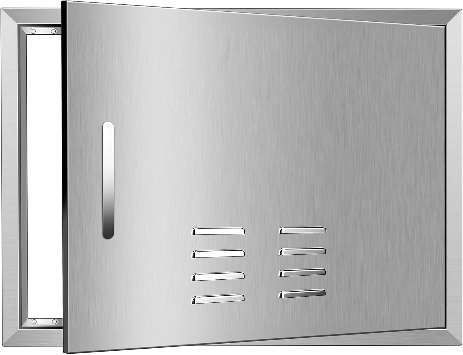 Outdoor Kitchen Doors 27''W X 20''H, Flush Mount Stainless Steel BBQ ...