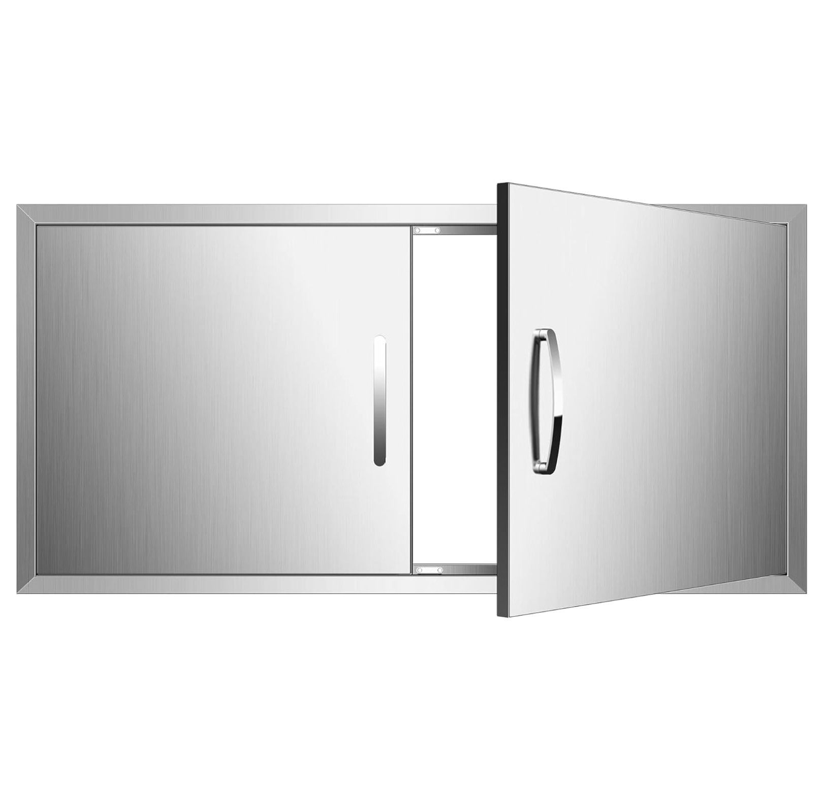Outdoor Kitchen Doors 42W x 21H Inch Double BBQ Access Doors,304 ...