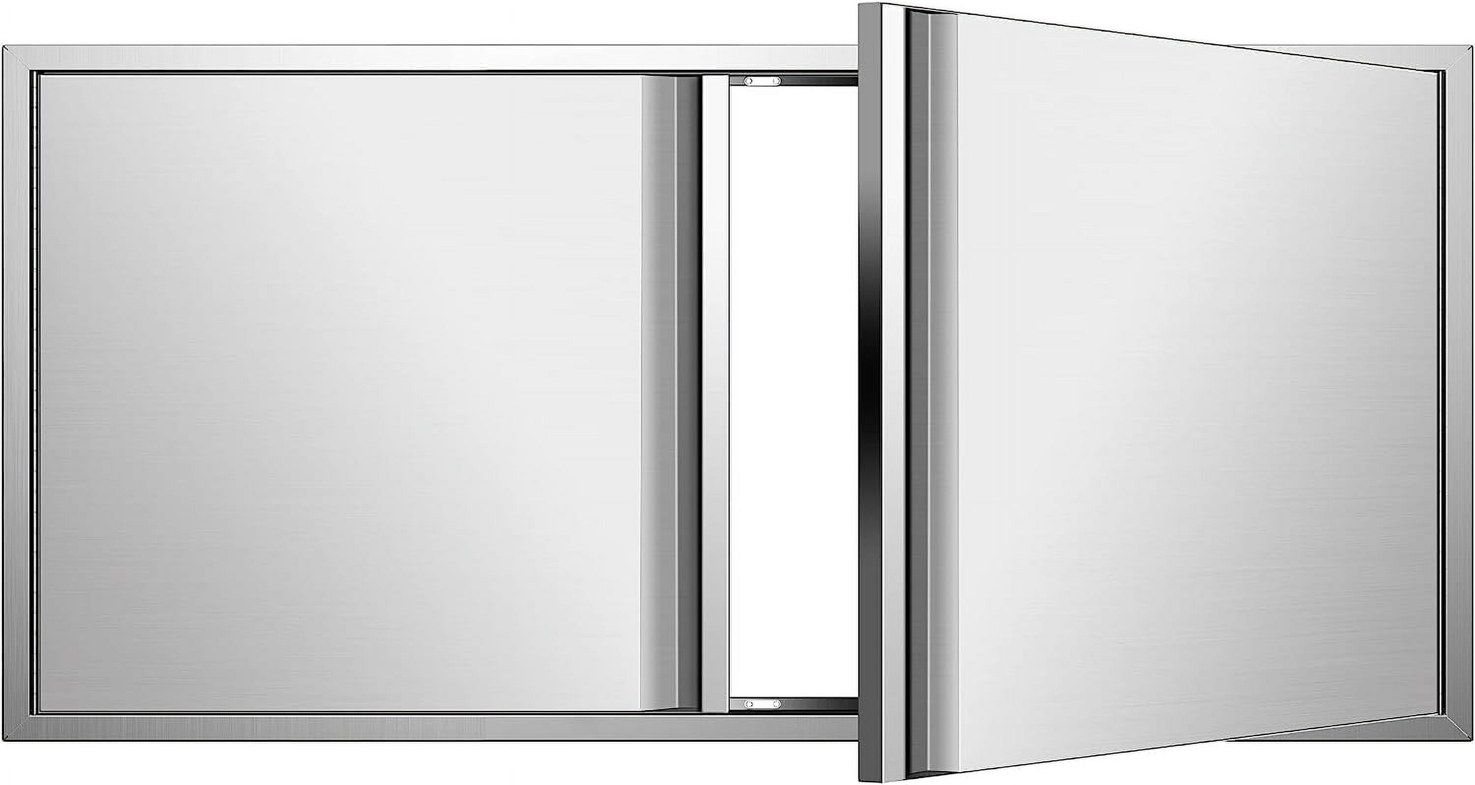 Outdoor Kitchen Doors - 42W x 21H Inch Double BBQ Access Doors, 304 ...