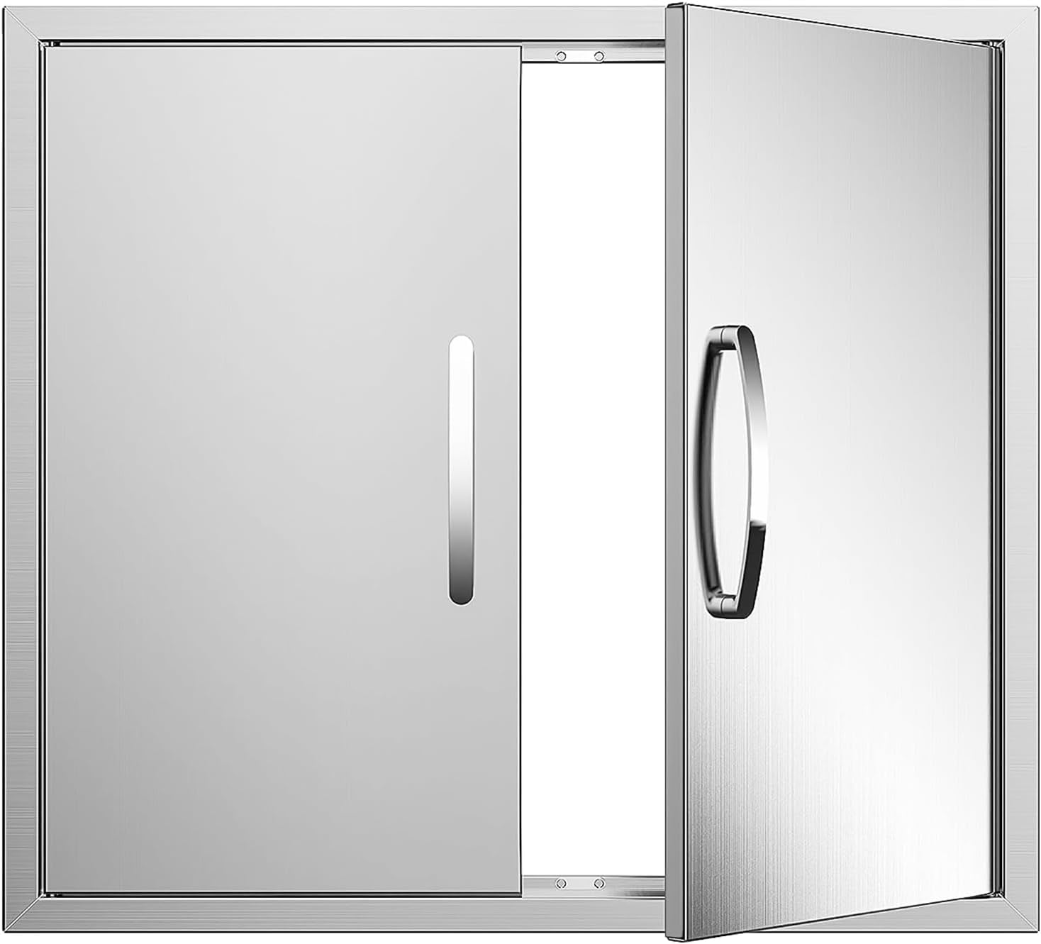 Outdoor Kitchen Doors - Stainless Steel Flush Mount BBQ Access Door for ...