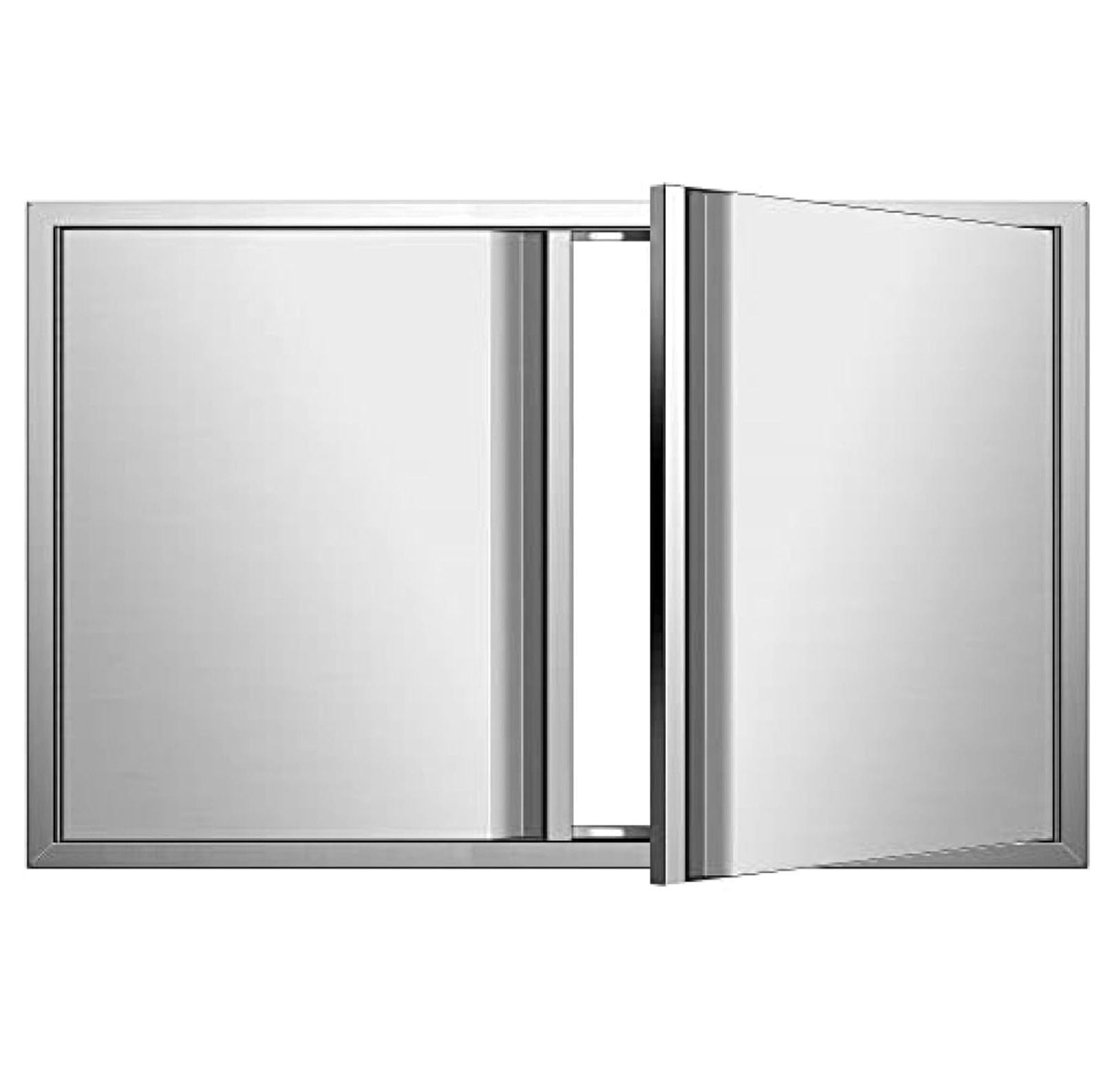 Outdoor Kitchen Double Access Door Stainless Steel BBQ Door for Outdoor ...