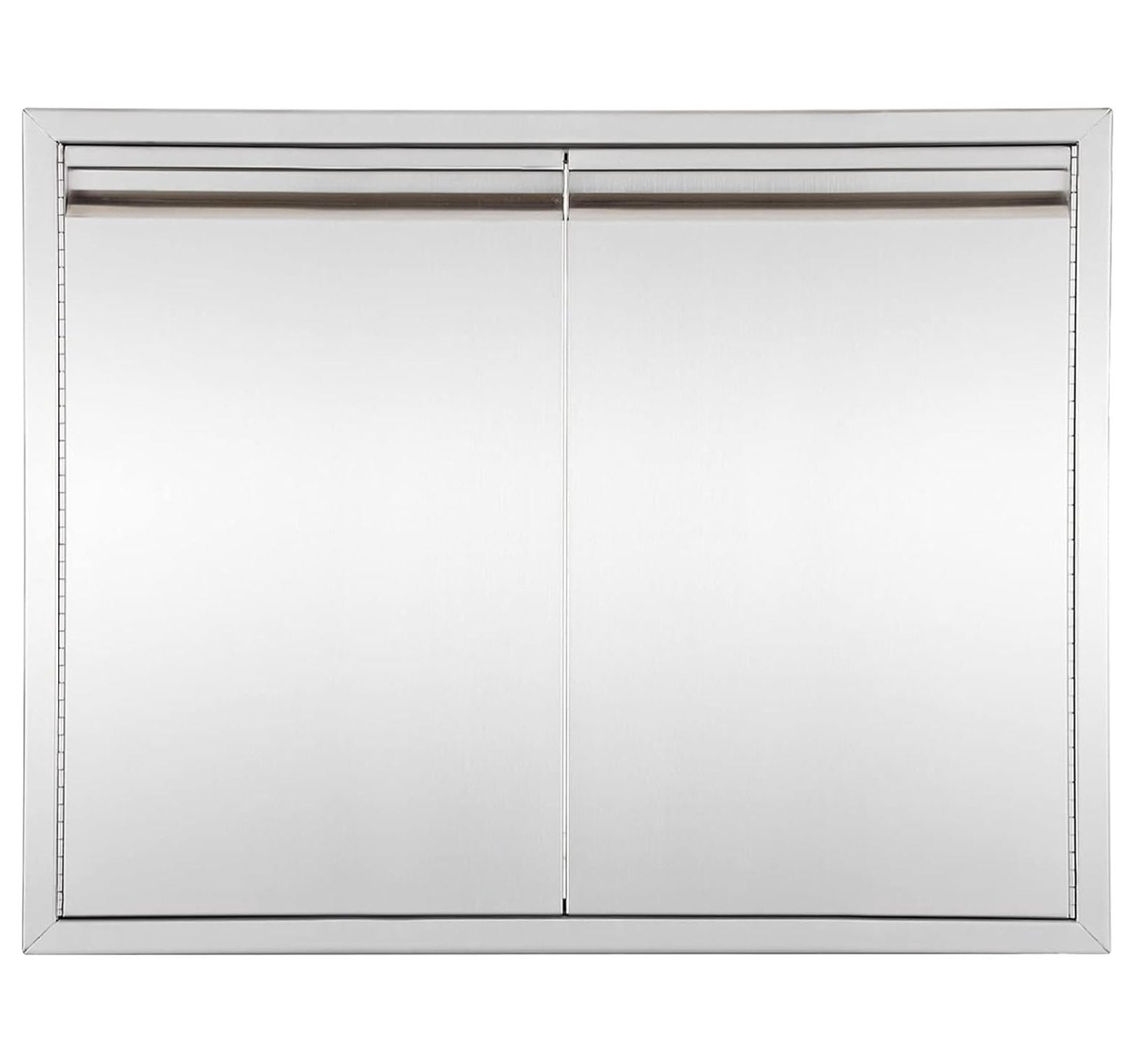Outdoor Kitchen Double Access Door, Stainless Steel handleless Grill ...