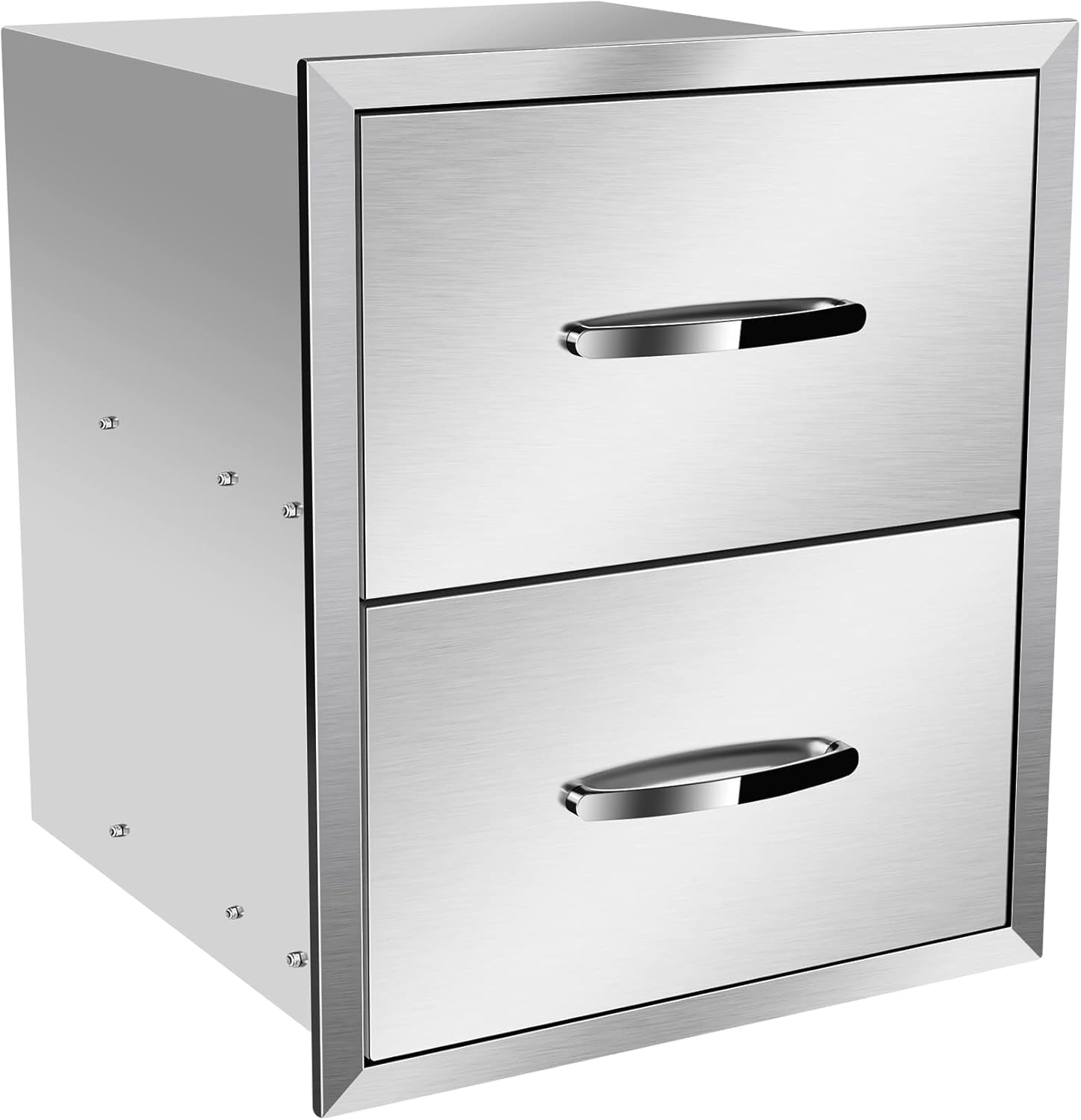 Outdoor Kitchen Double Drawers, Flush Mount BBQ Drawers Stainless Steel ...