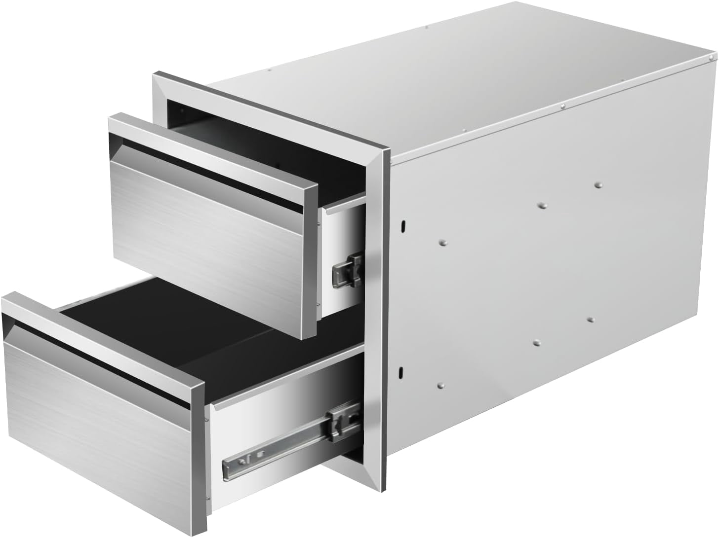 Outdoor Kitchen Drawers 14" W x 15" H x 23" D Double BBQ Drawers ...