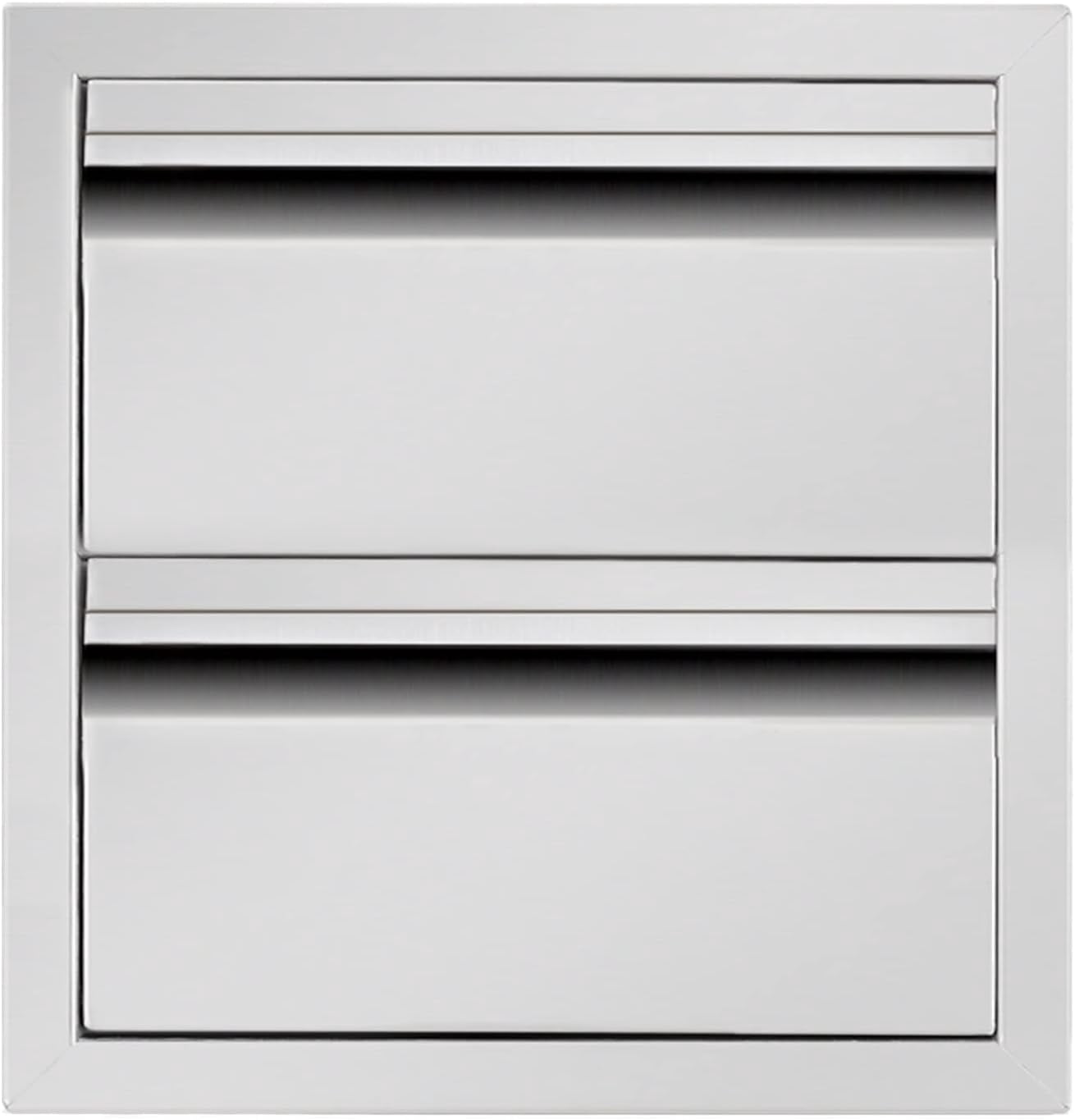 Outdoor Kitchen Drawers 14" W x 15" H x 23" D Flush Mount BBQ Drawers ...