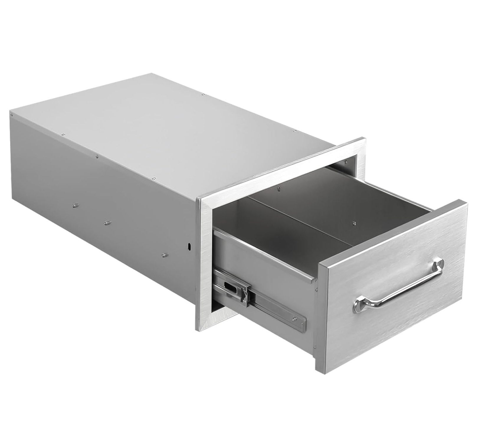 Outdoor Kitchen Drawers 14" W x 8.5" H x 23" D Flush Mount Single BBQ ...