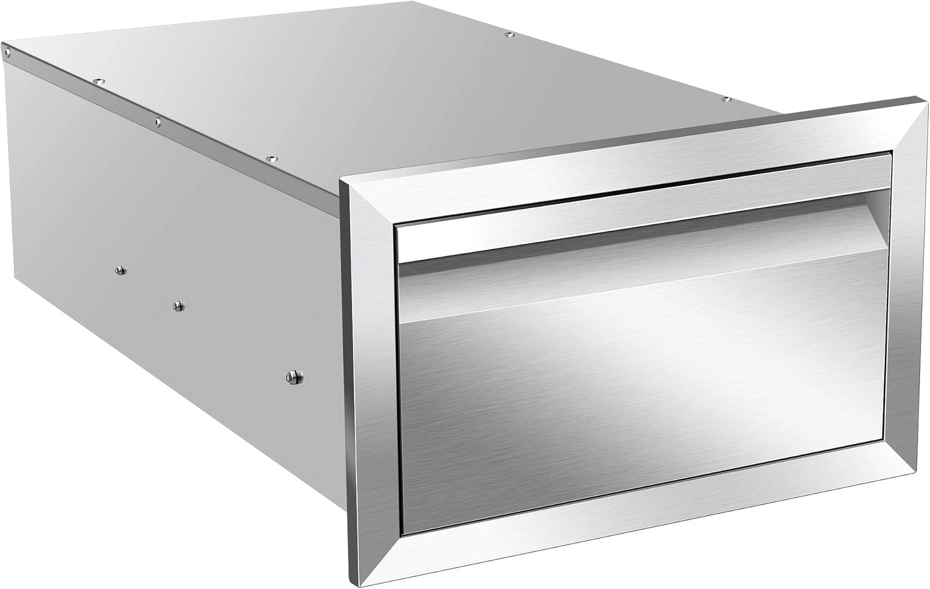 Outdoor Kitchen Drawers 14" W x 8.5" H x 23" D Inch Stainless Steel ...