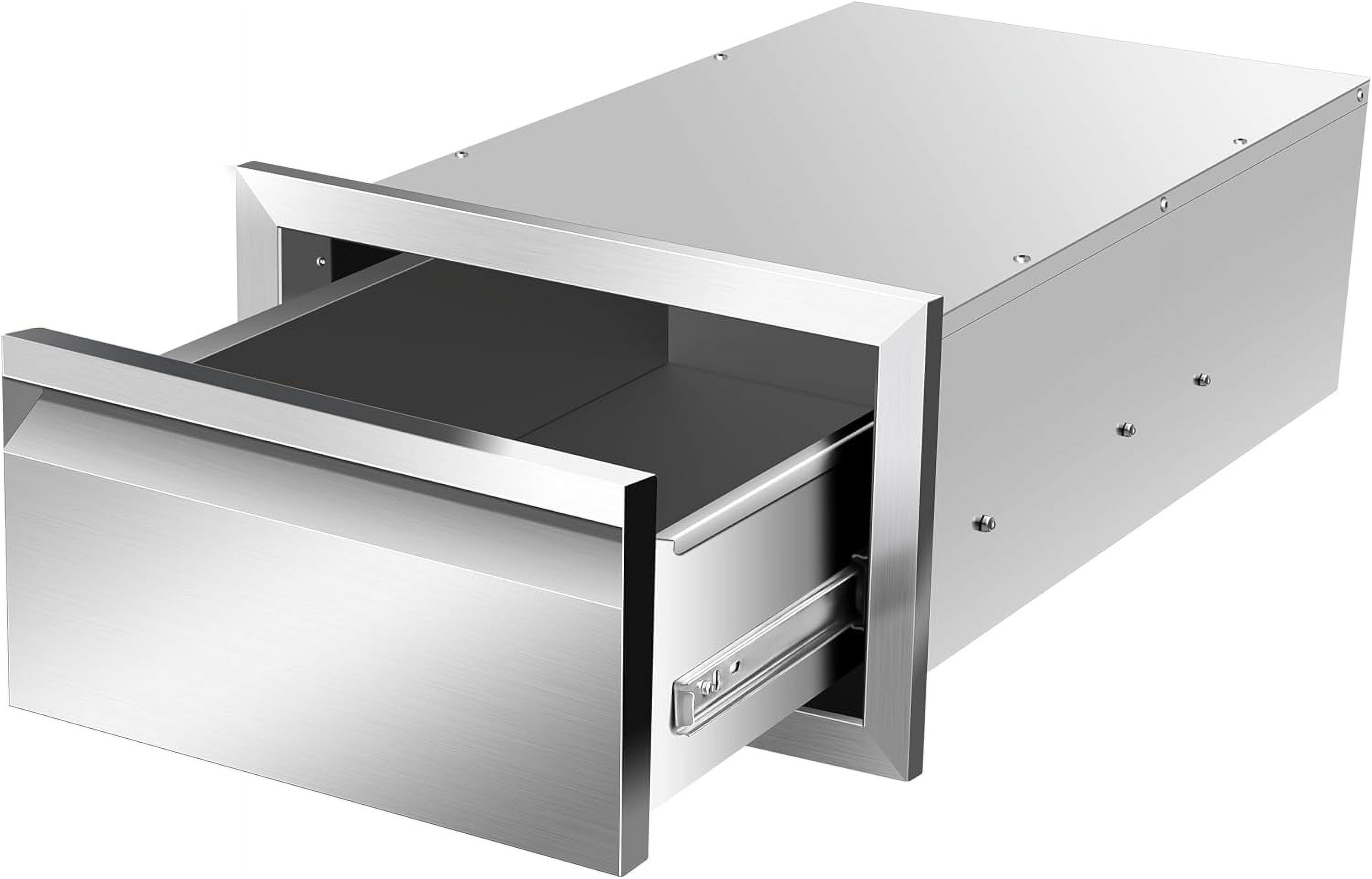 Outdoor Kitchen Drawers 14Wx8.5Hx23D Inch Stainless Steel Flush Mount ...
