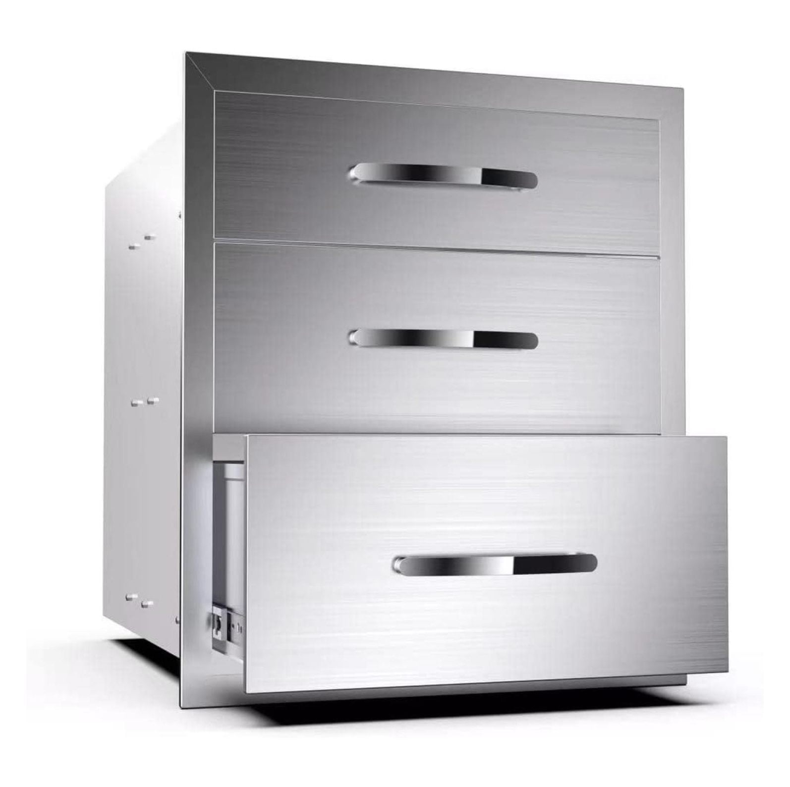 Outdoor Kitchen Drawers 16Wx21Hx23D, Stainless Steel Triple Drawer ...