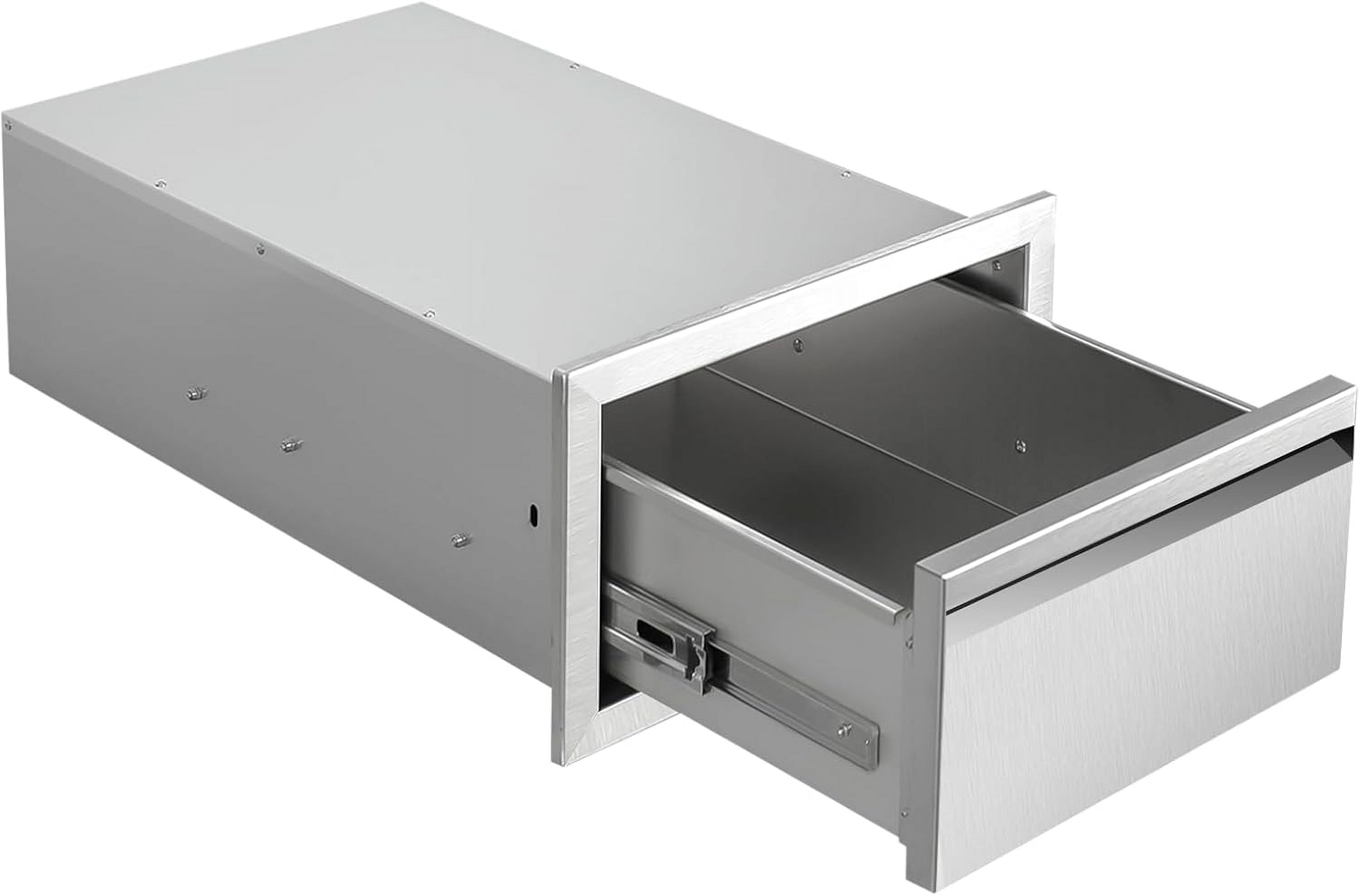 Outdoor Kitchen Drawers 18" W x 23" H x 23" D Flush Mount Triple BBQ ...