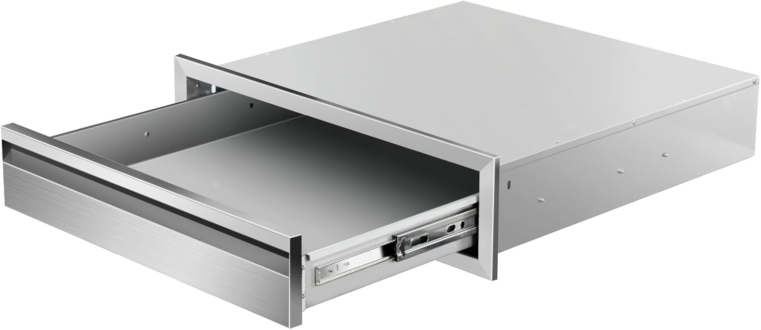 Outdoor Kitchen Drawers 18" W x 23" H x 23" D Flush Mount Triple BBQ ...