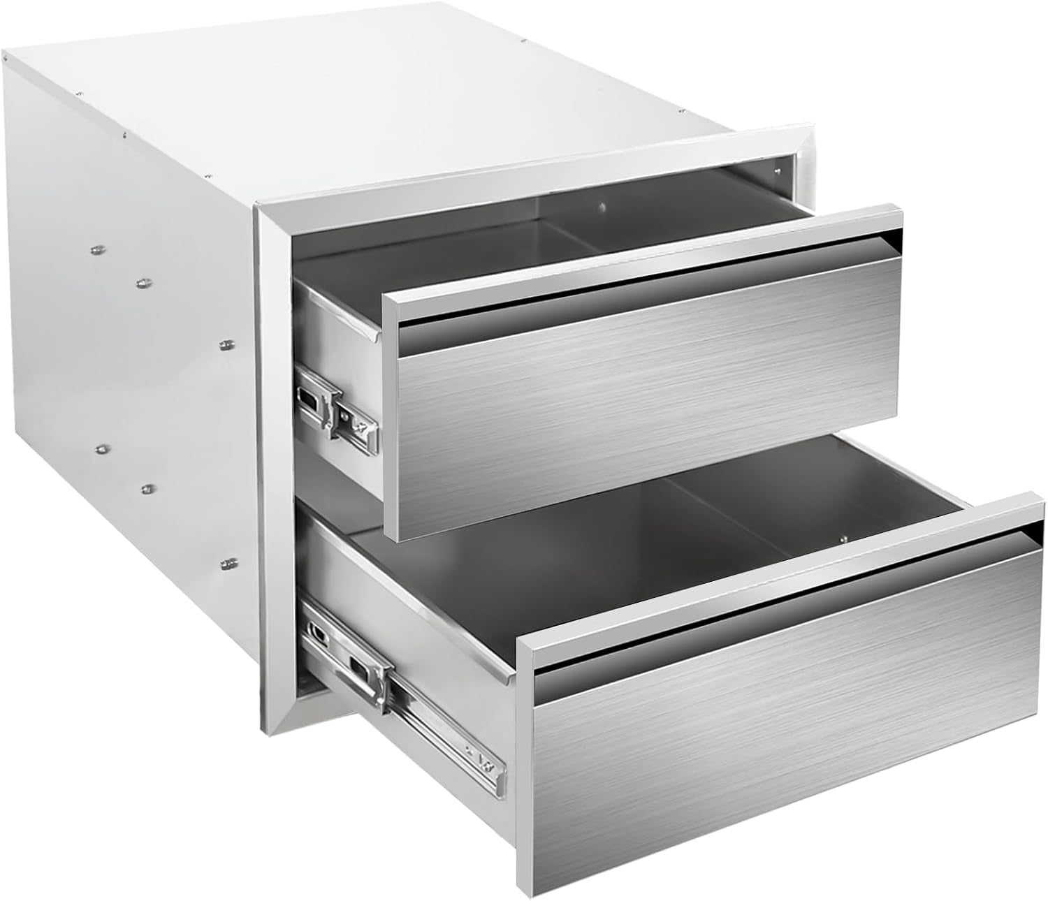 Outdoor Kitchen Drawers 18" W x 23" H x 23" D Flush Mount Triple BBQ ...