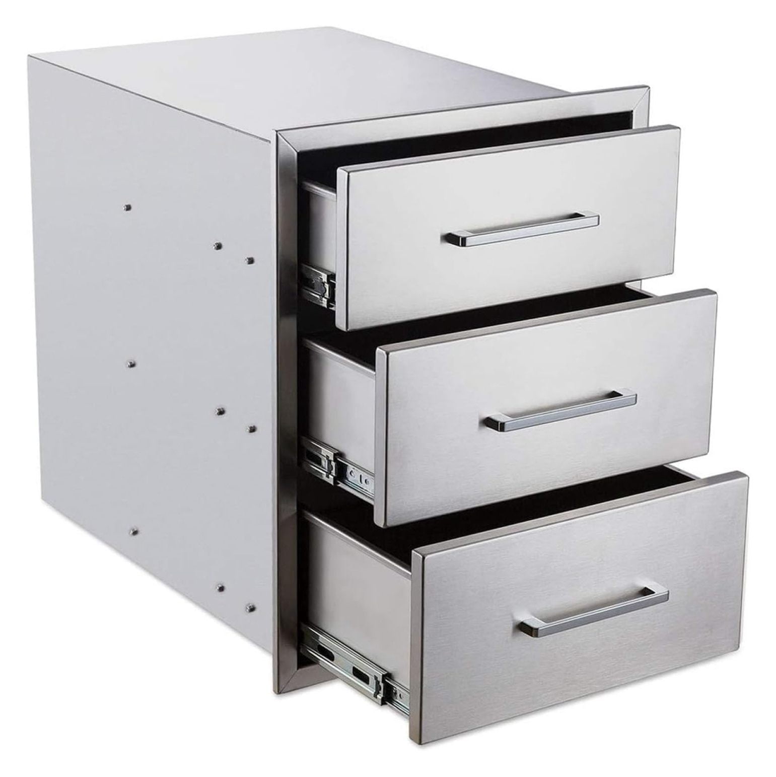 Outdoor Kitchen Drawers,18" W x 24" H x 23" D Stainless Steel BBQ ...