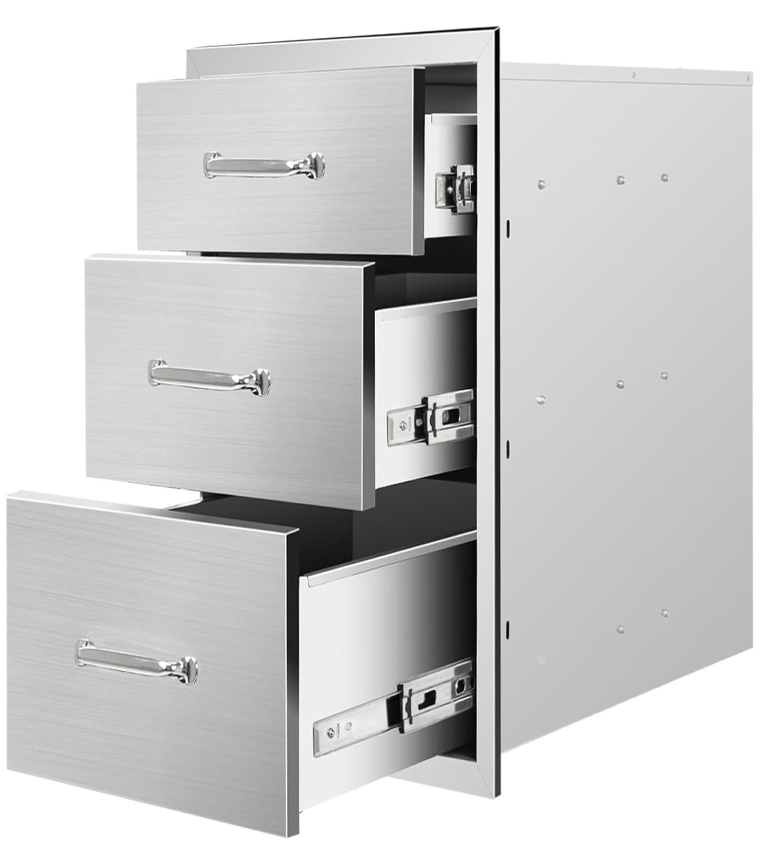 Outdoor Kitchen Drawers 20" W x 27" H x 23" D Flush Mount Triple BBQ ...