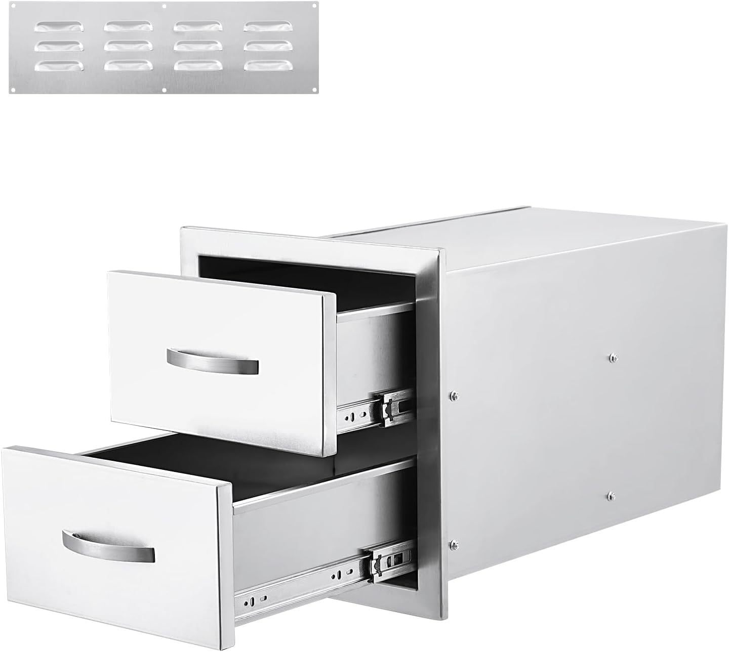Outdoor Kitchen Drawers,Double Drawer Unit, Stainless Steel ...