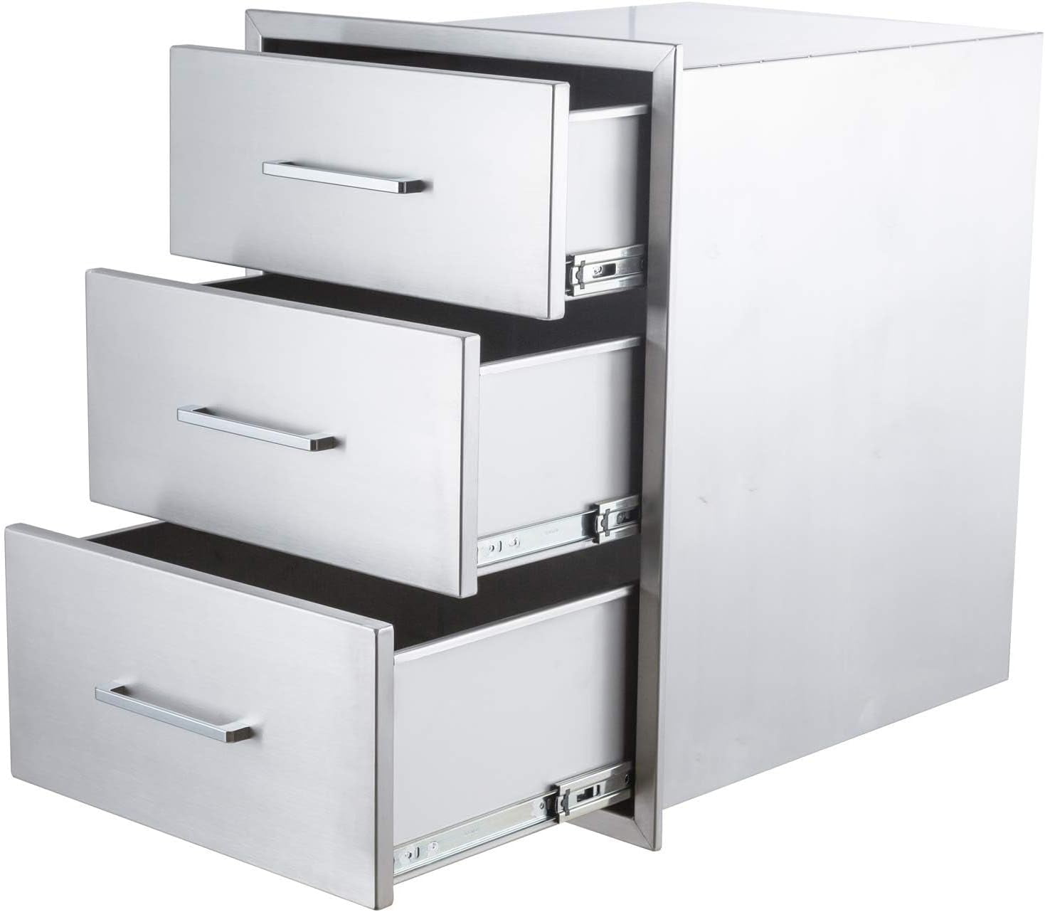 Outdoor Kitchen Drawers,Flush Mount Triple Access BBQ Drawers with ...