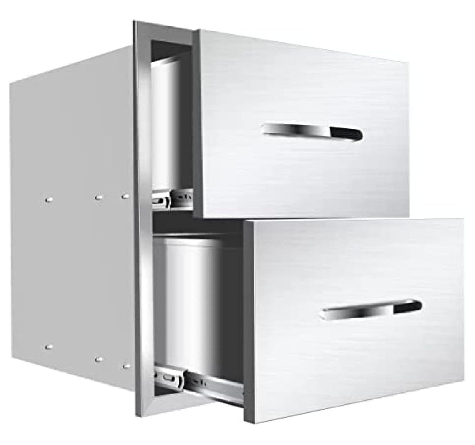 Outdoor Kitchen Drawers, Flush Mount Triple Access BBQ Drawers ...