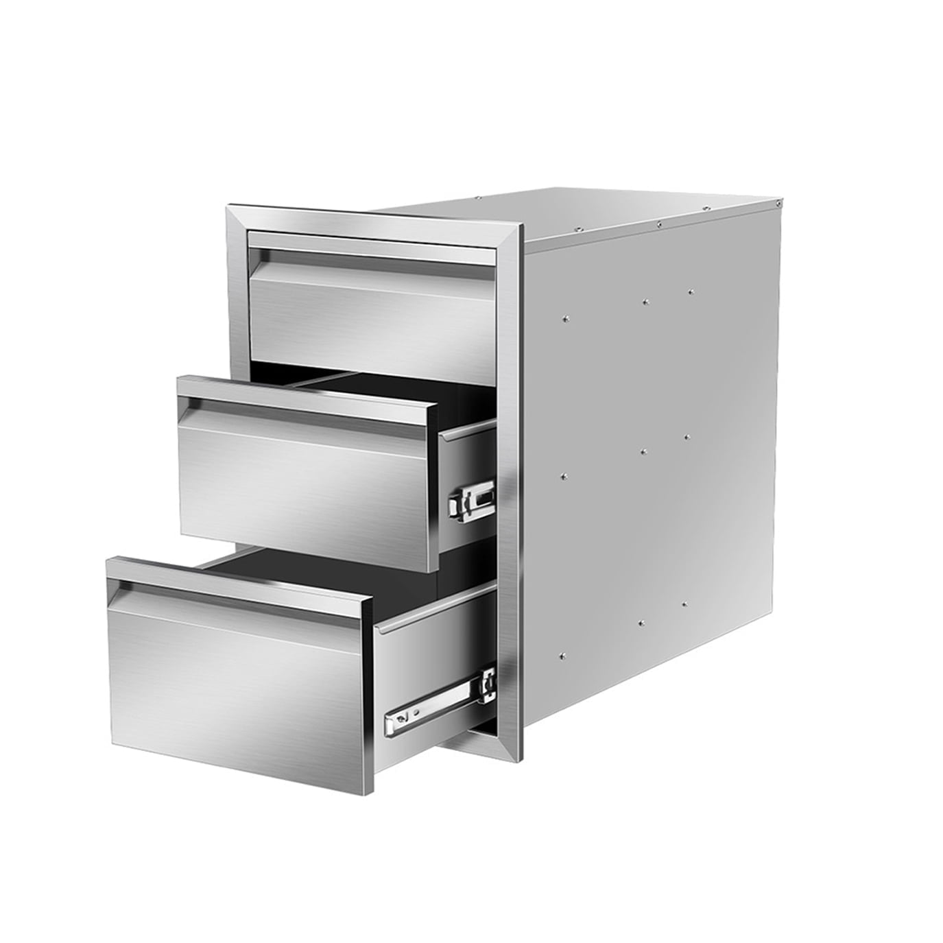 Outdoor Kitchen Drawers, Flush Mount Triple Access BBQ Drawers ...