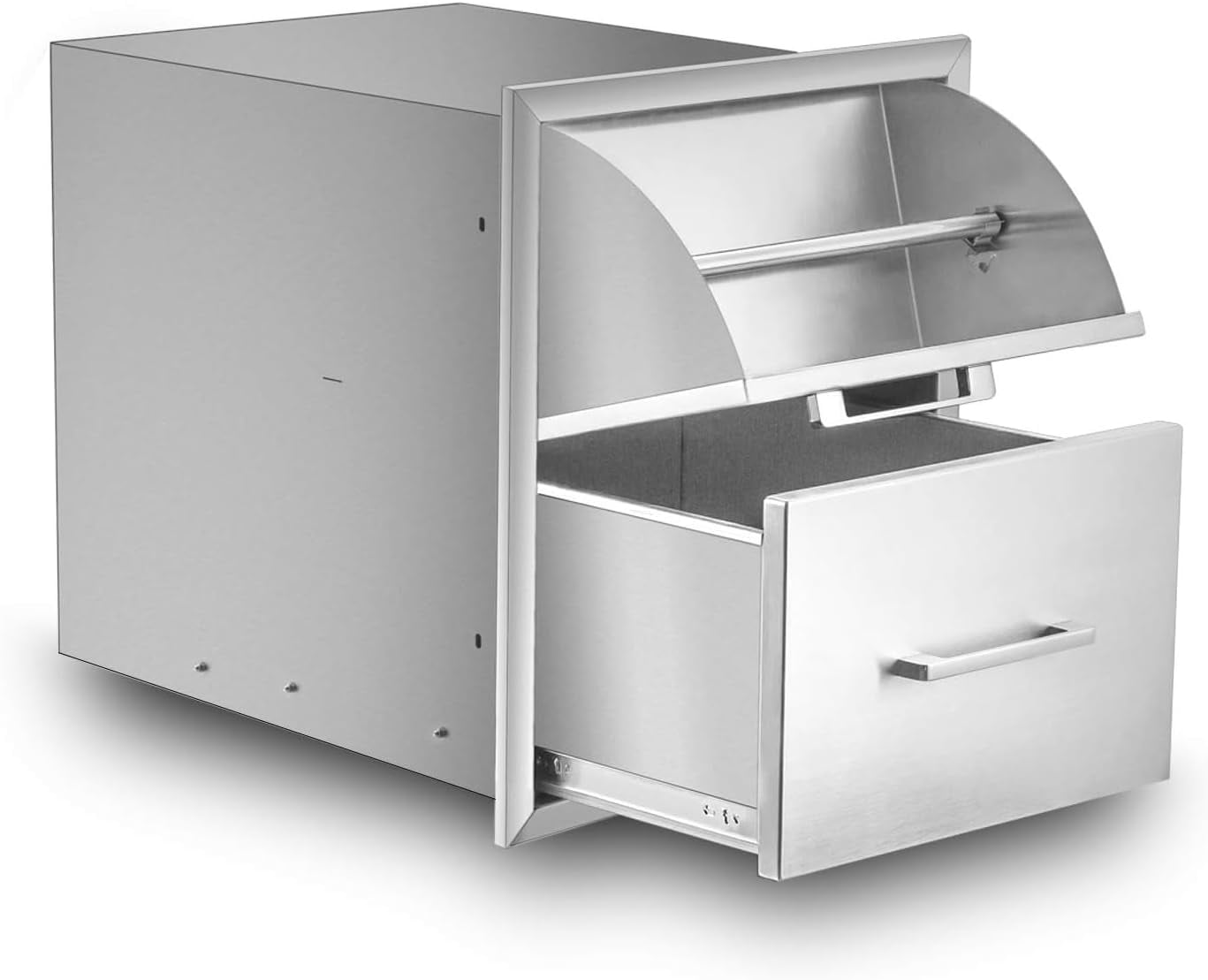 Outdoor Kitchen Drawers with Paper Towel Holder,17" W x21 H x 21" D ...