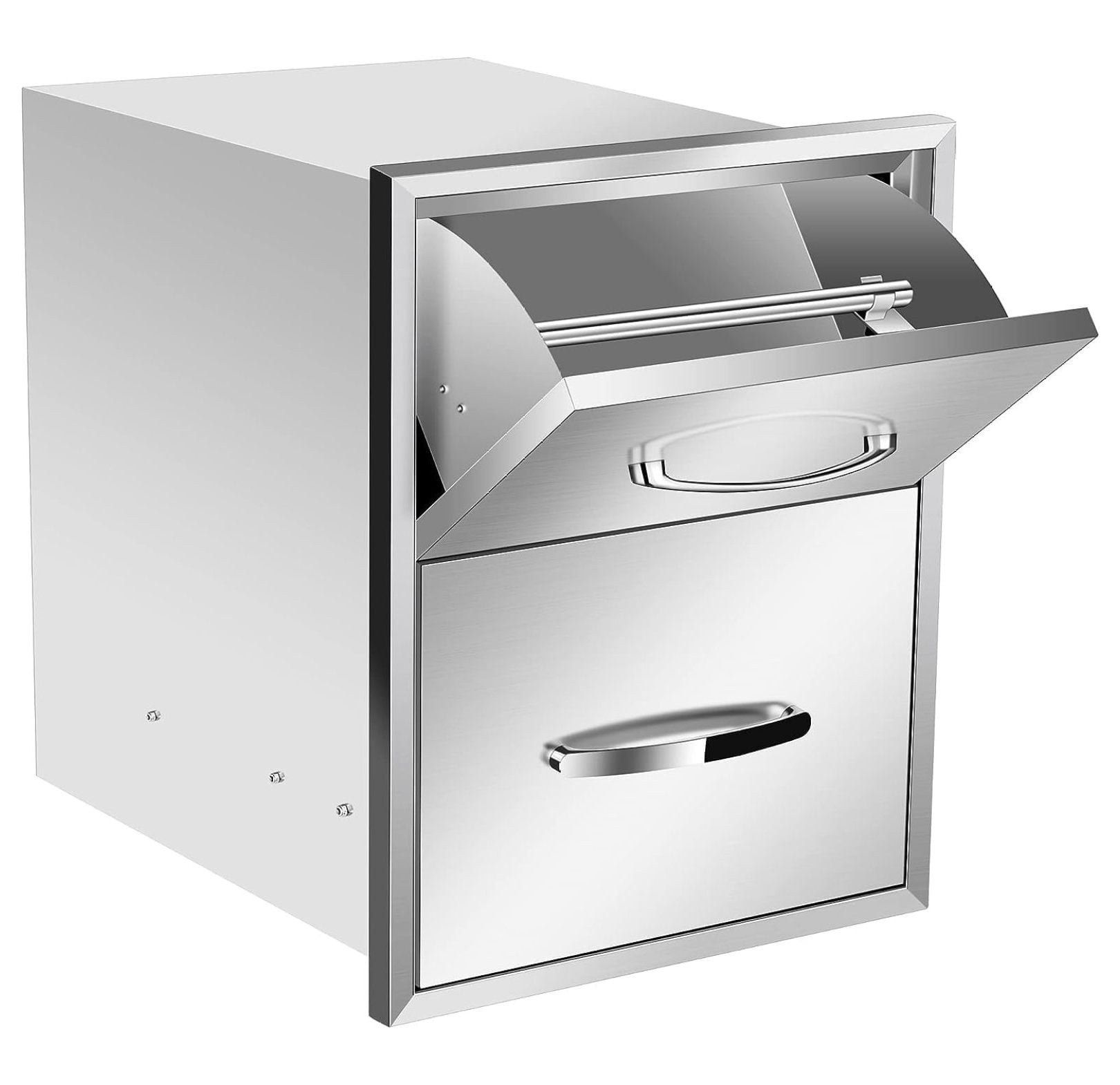 Outdoor Kitchen Drawers Stainless Steel,16W x 20H x 20D Inch Flush ...