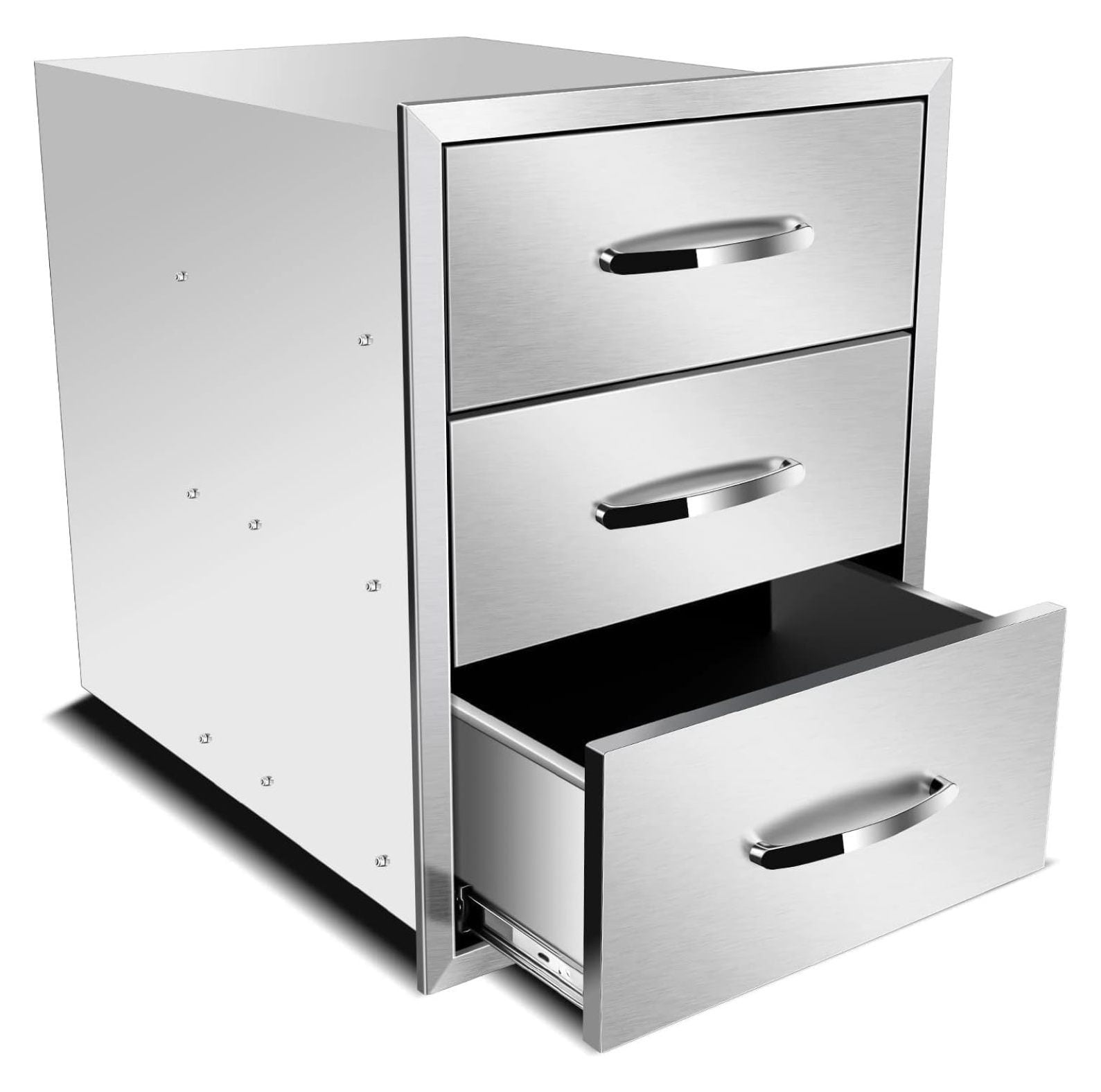 Outdoor Kitchen Drawers Stainless Steel,18W x 24H x 23D Inch Flush ...