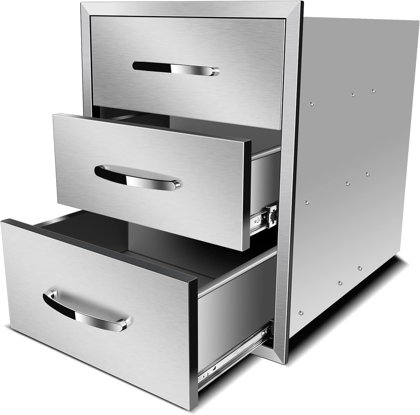 Outdoor Kitchen Drawers Stainless Steel,20W x 27H x 23D Inch Flush ...