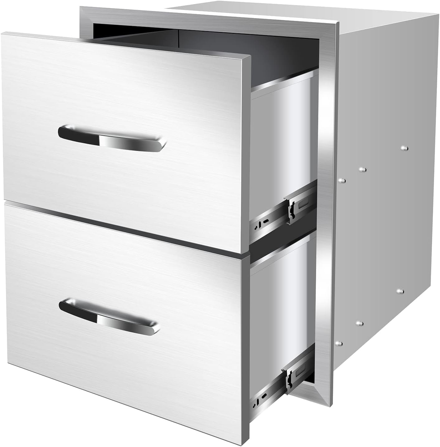 Outdoor Kitchen Drawers Stainless Steel,20W x 27H x 23D Inch Flush ...